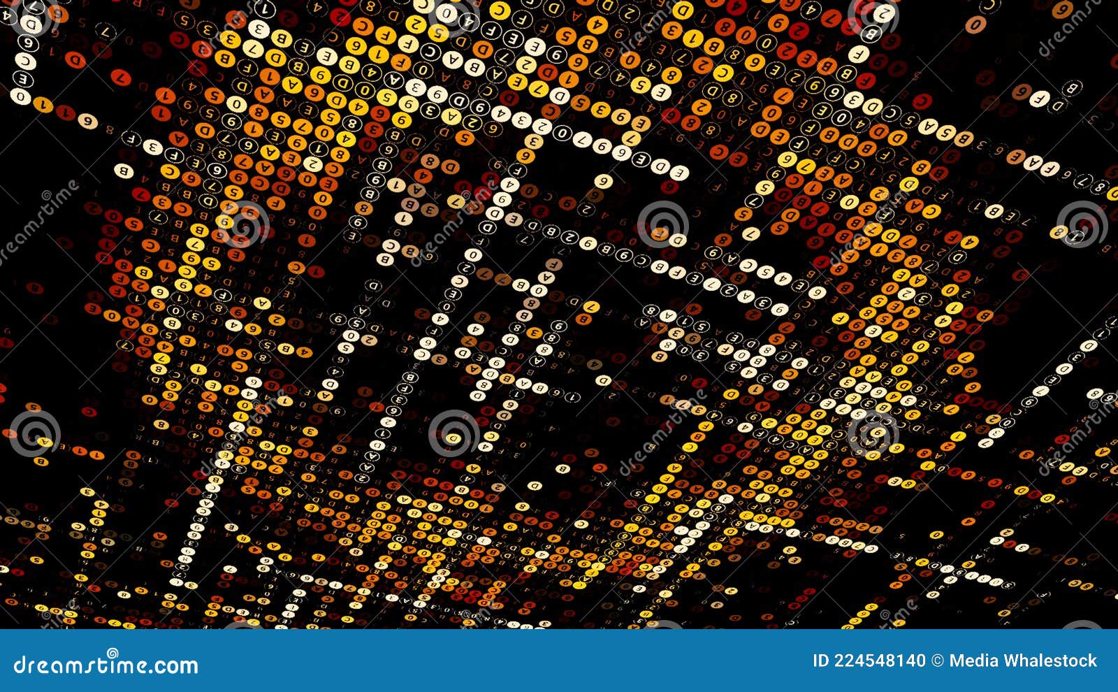 Hacking Background Abstract Hacking System Hacker Attack Broken Falling Binary Code Matrix