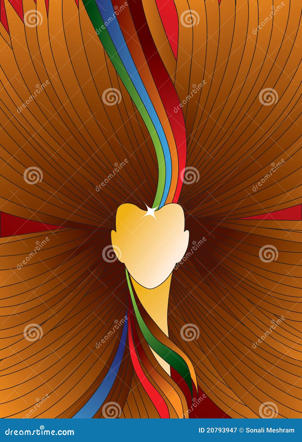 Abstract hair stock vector. Illustration of lady, styles - 20793947