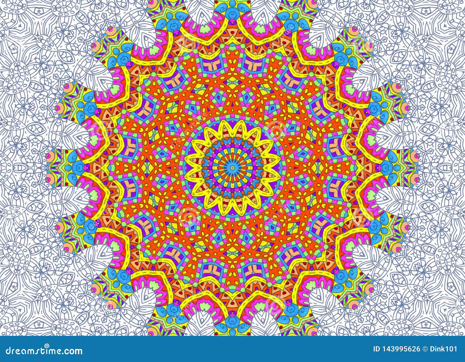 Abstract Half-painted Outline Pattern Stock Illustration - Illustration ...