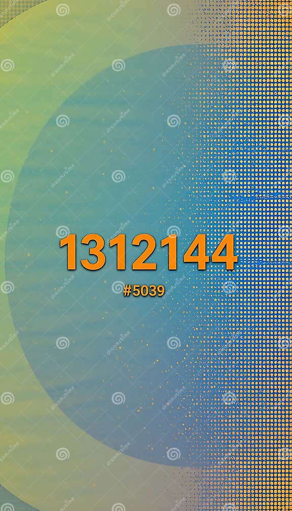 Abstract Halftone Background with Circles and Number Overlay for ...