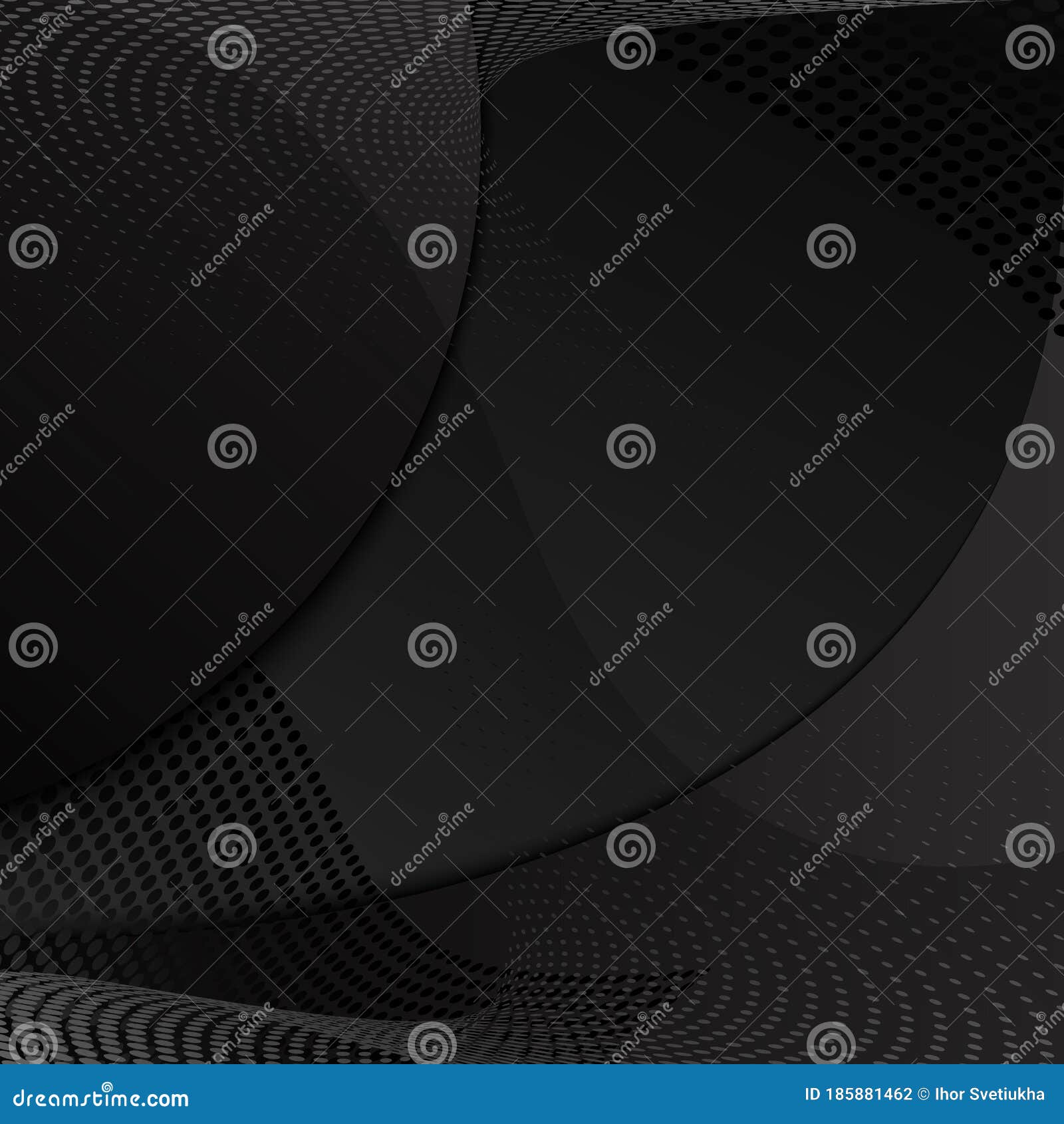 Abstract Halftone Background. Halftone Element on Blakc Backdrop ...