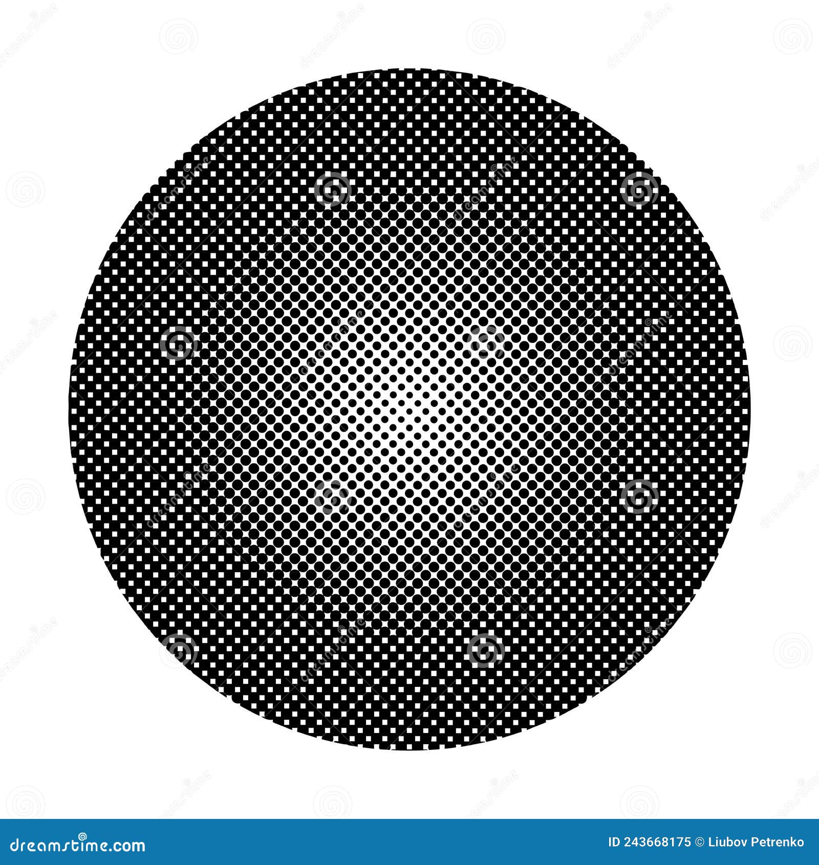 Abstract Halftone Background Halftone Pattern with Black Polka Dots ...