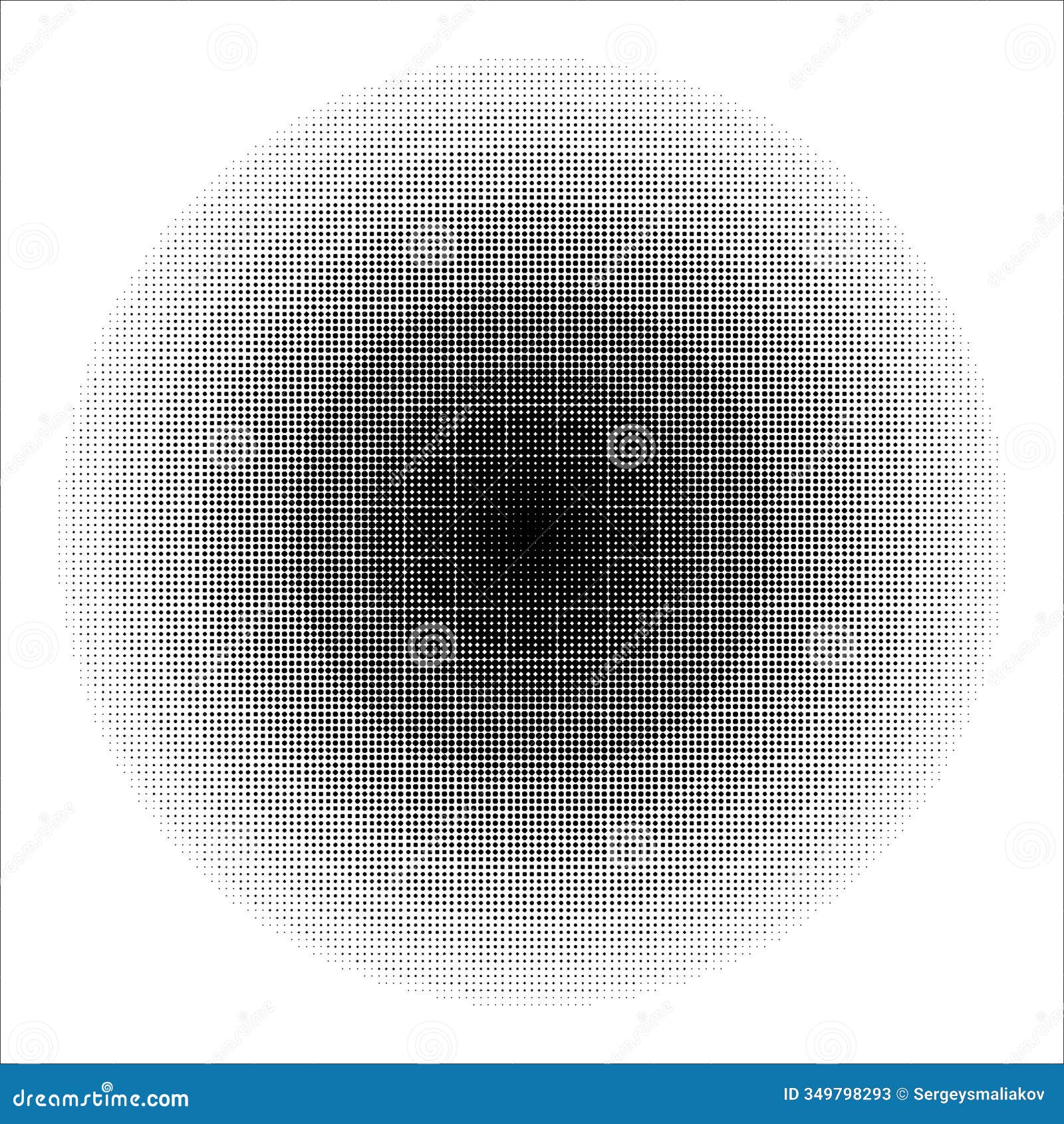 Abstract Halftone Circle of Dots Stock Image - Image of template ...
