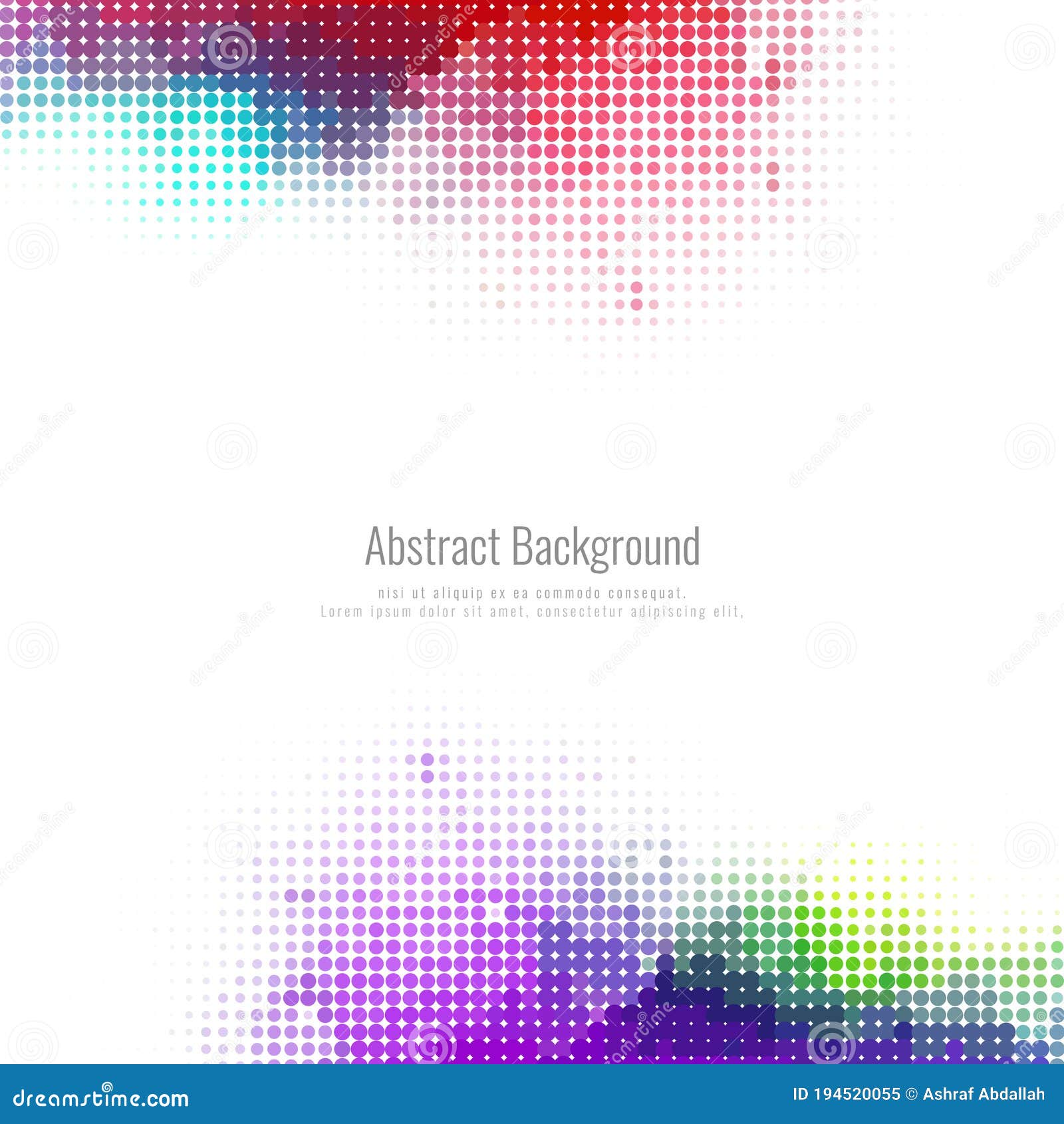 Abstract Halftone Colorful Background Stock Vector - Illustration of ...