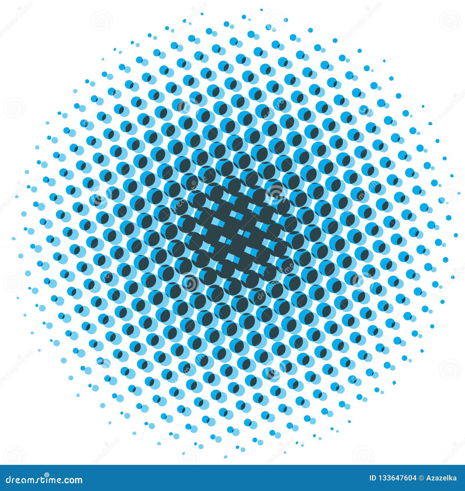 Abstract Halftone Design Element. Pop Art Dot Background. Pop-art Style ...