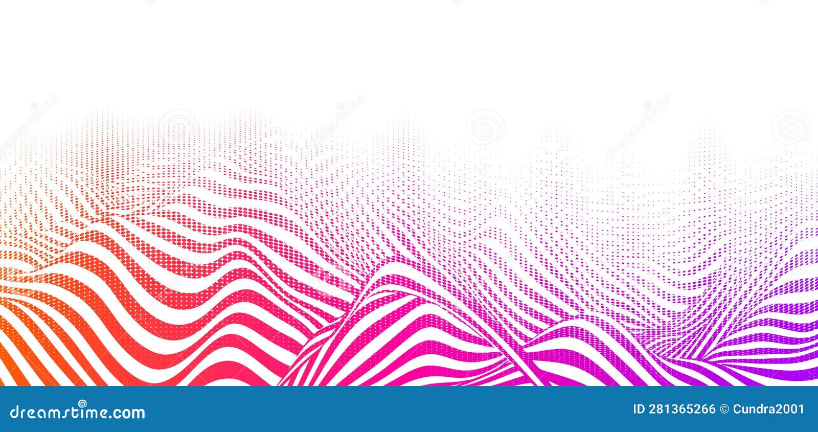 Abstract Abstract Background with Flowing Stripes and Halftone ...