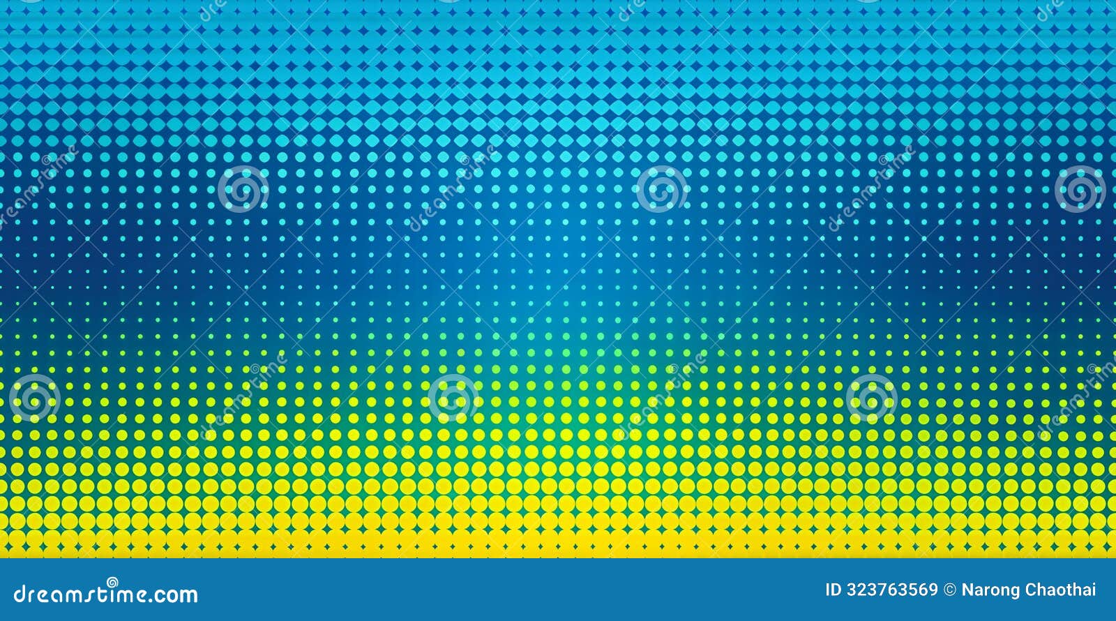 Abstract Halftone Pattern in Blue Yellow and Green Generative by AI ...