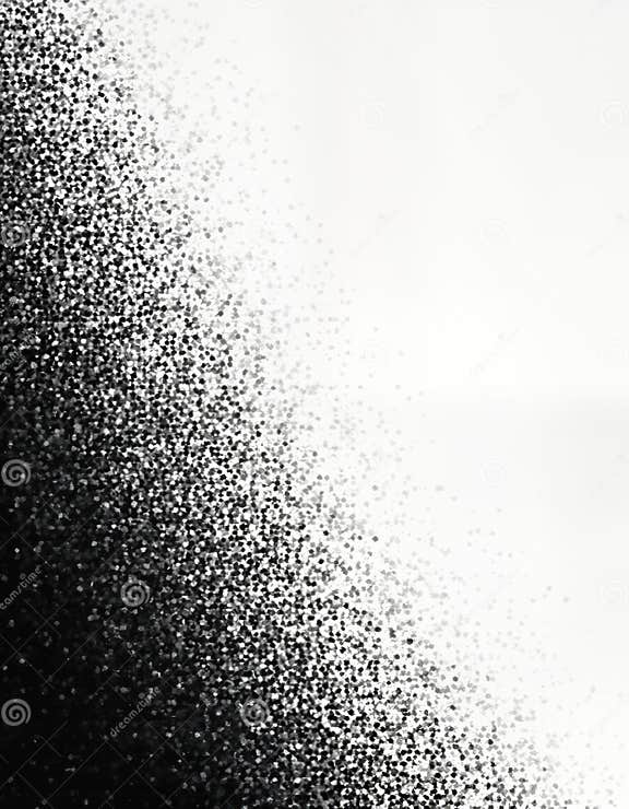 Abstract Halftone Pattern. Vintage Print Style. Black, White Gradient ...