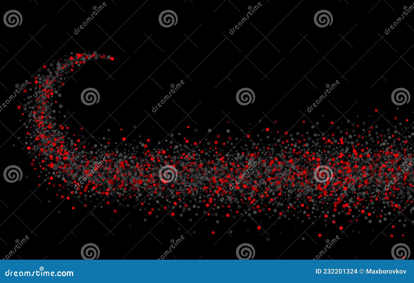 Abstract Halftone Red and Black Path Line Stock Vector - Illustration ...