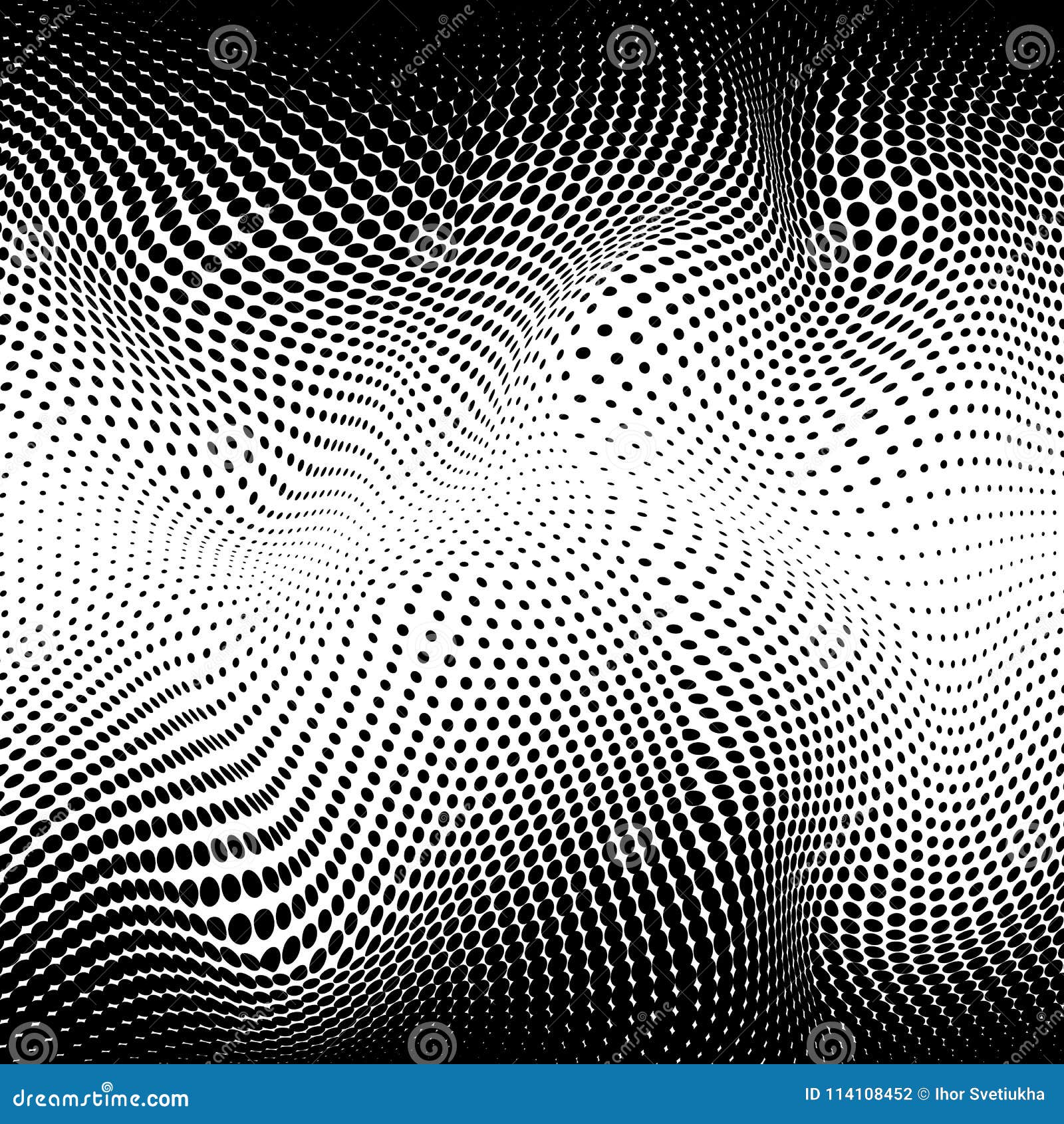 Abstract Halftone Texture. Dotted Gradient Distort Concept Stock Vector ...