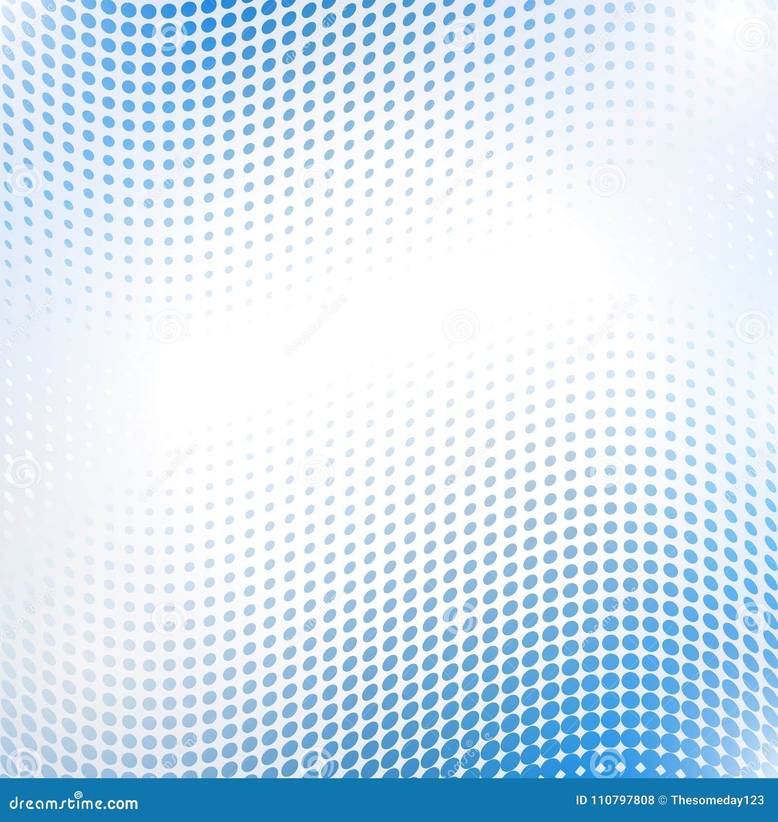 Abstract Halftone Wave in Blue Stock Vector - Illustration of light ...