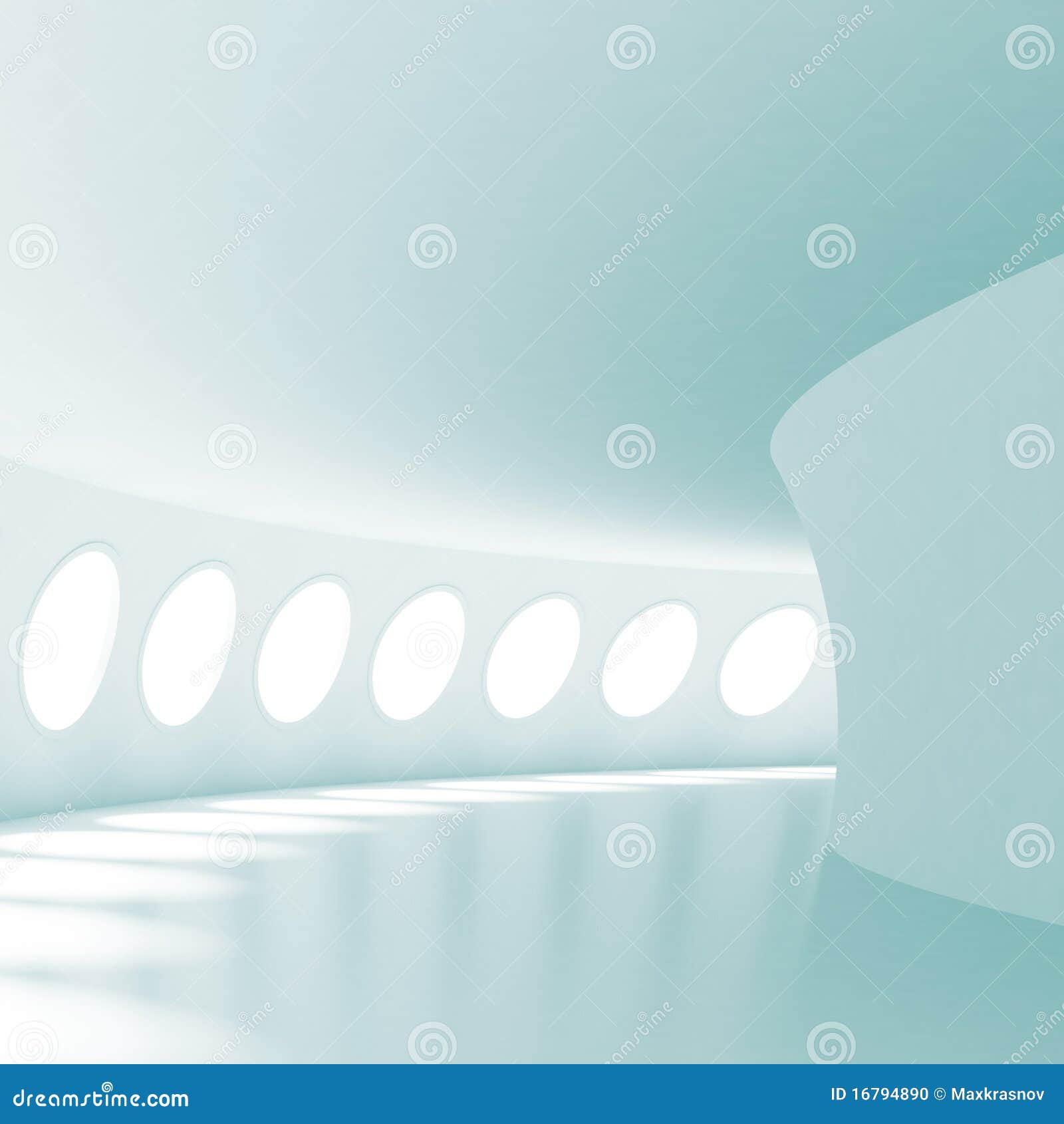 Abstract Hall Background. White Futuristic Texture Stock Photo ...