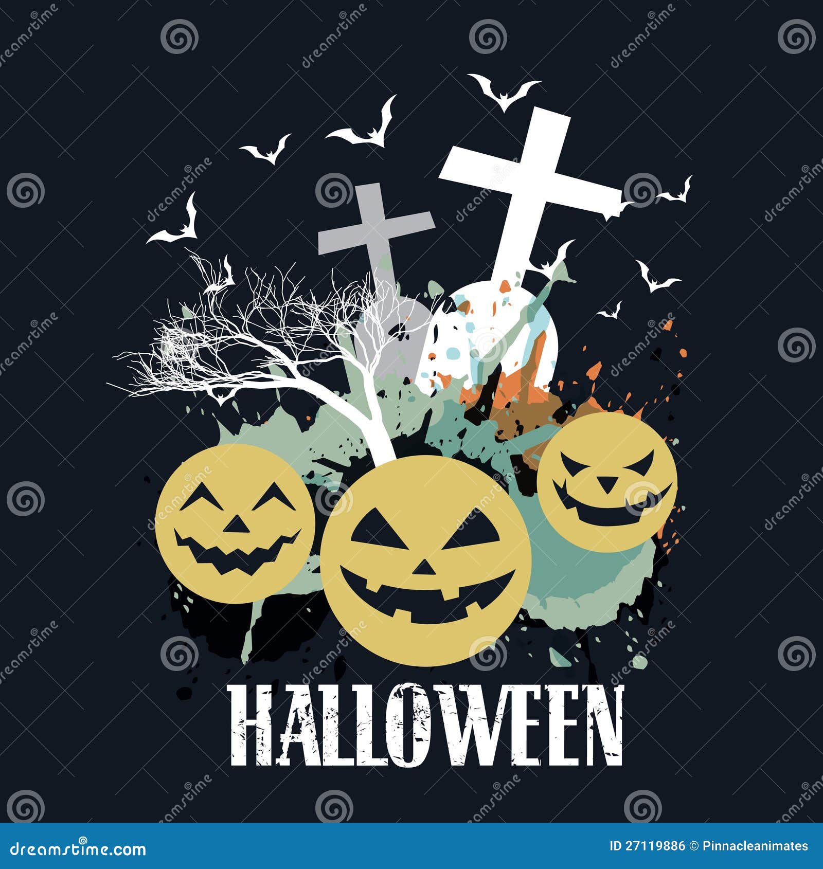 Abstract halloween art stock vector. Illustration of nature - 27119886