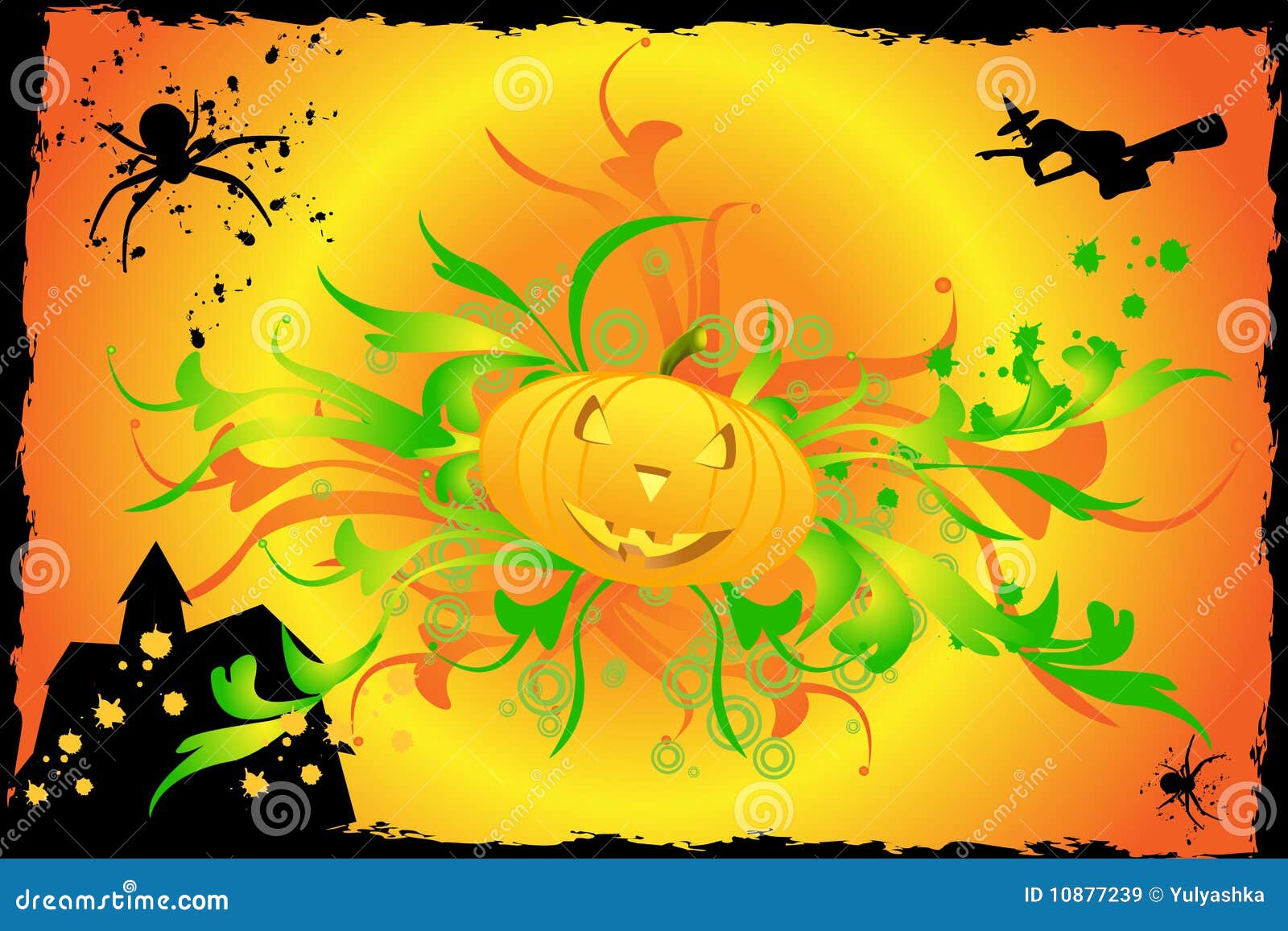 Abstract Halloween Background Stock Vector - Illustration of horizontal ...
