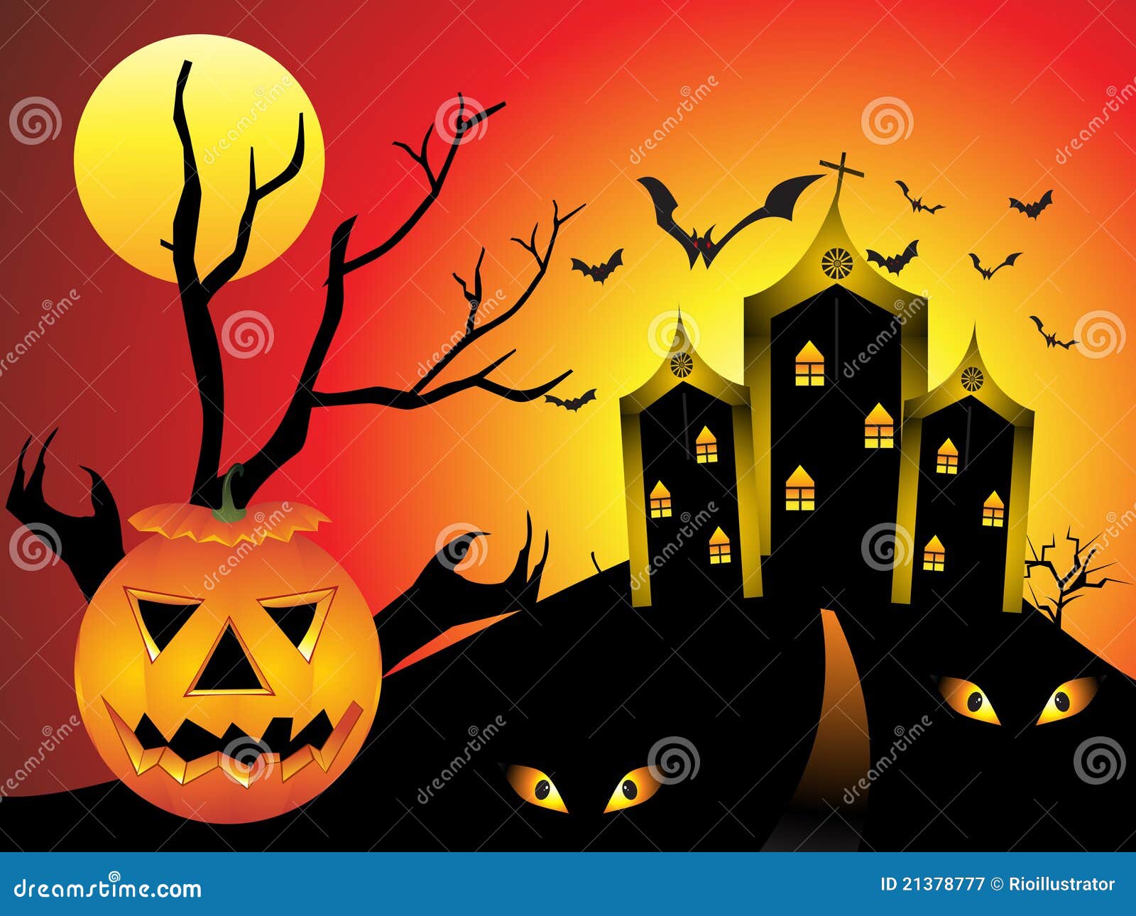 Abstract Halloween Background Stock Vector - Illustration of horror ...