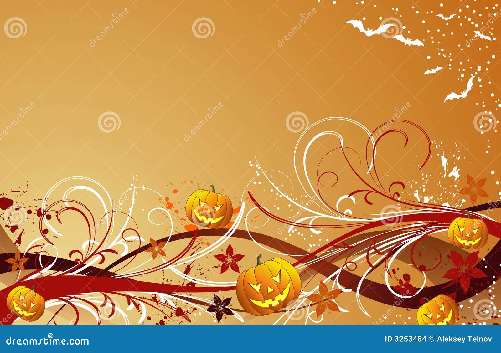 Abstract Halloween Background Stock Vector - Illustration of silhouette ...