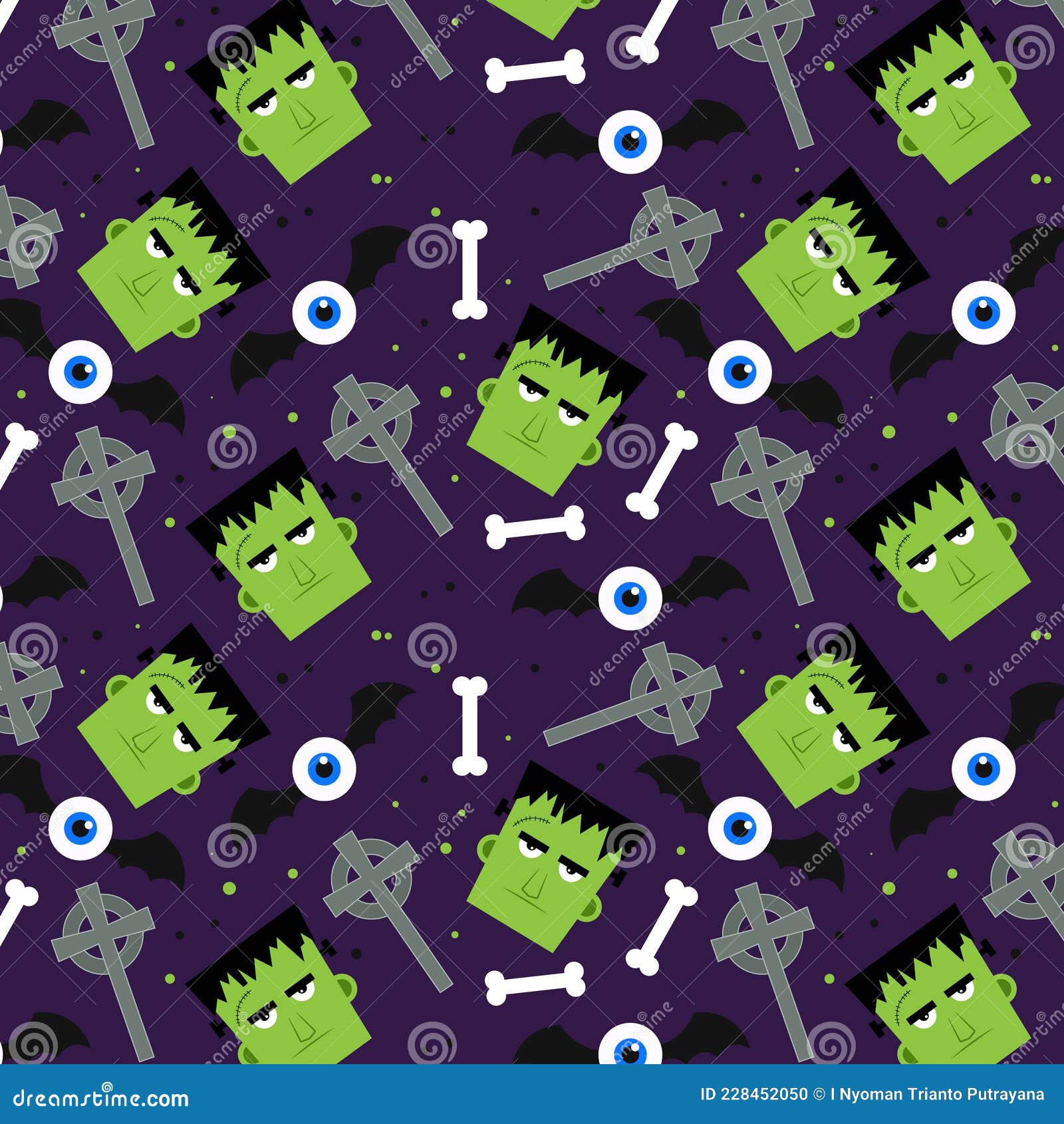 Abstract Halloween Pattern Design Background. Vector Stock Vector ...