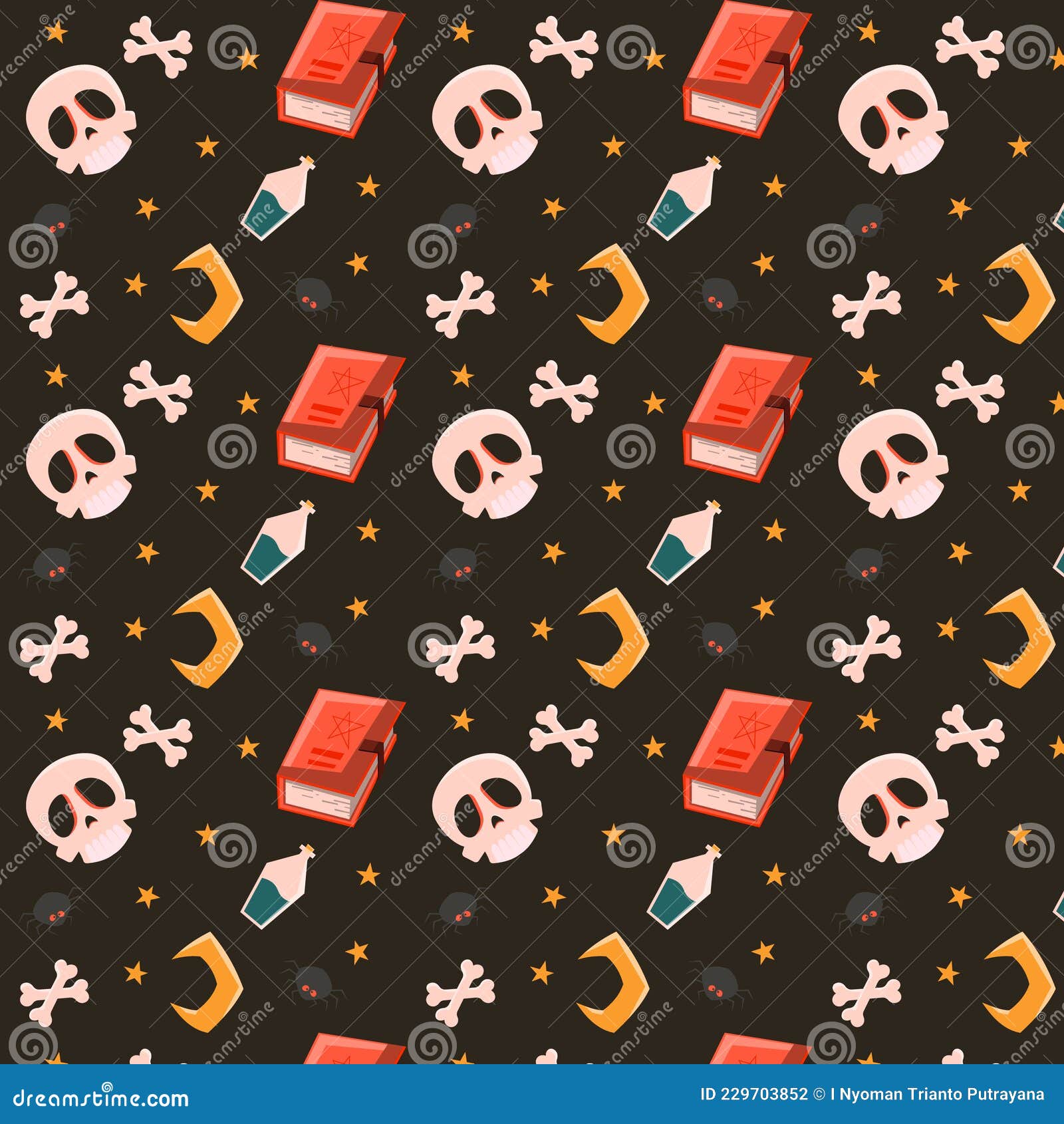 Abstract Halloween Pattern Design Background. Vector Stock Vector ...