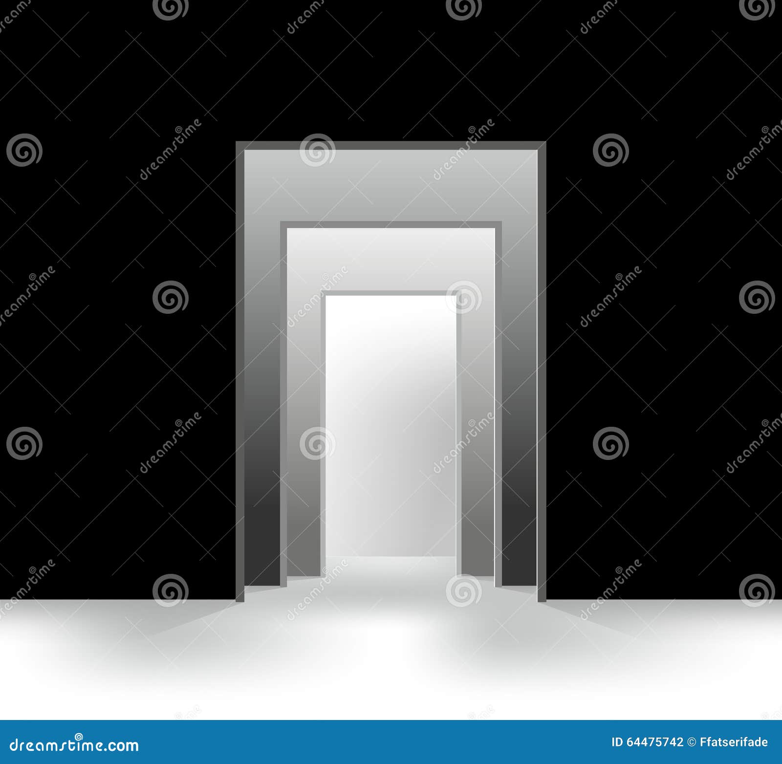 Abstract hallway template stock illustration. Illustration of metaphor ...