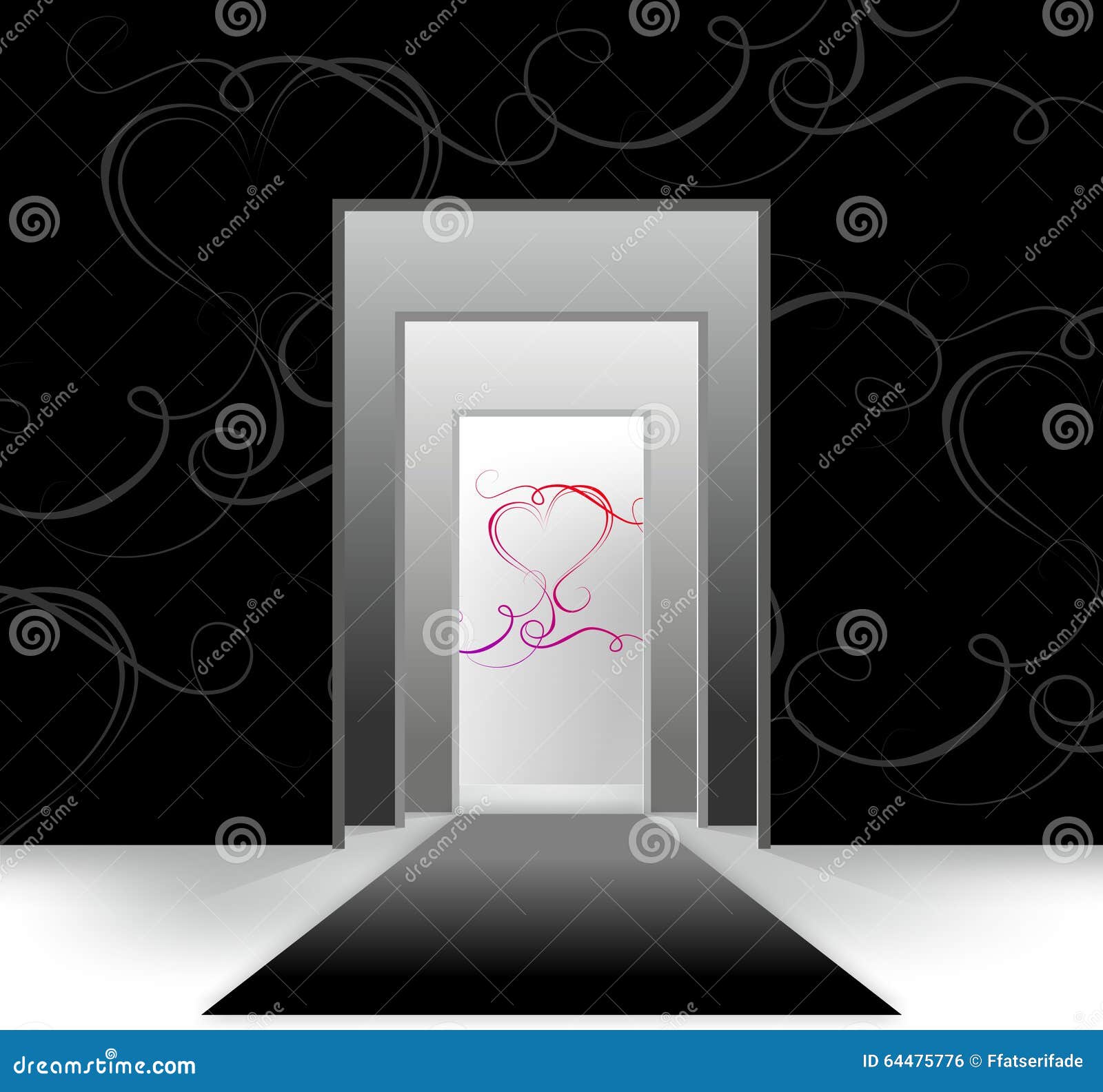 Abstract hallway template stock illustration. Illustration of hallway ...