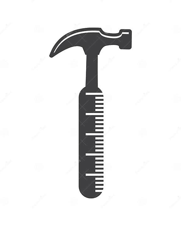 Abstract Hammer and Ruler Logo Stock Vector - Illustration of graphic ...