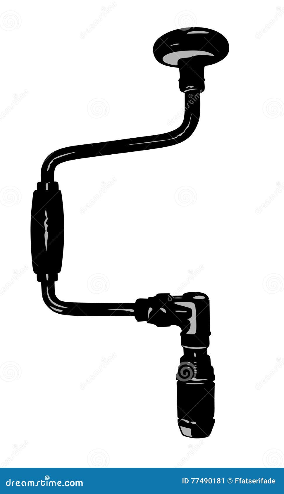 Abstract hand auger stock illustration. Illustration of decoration ...