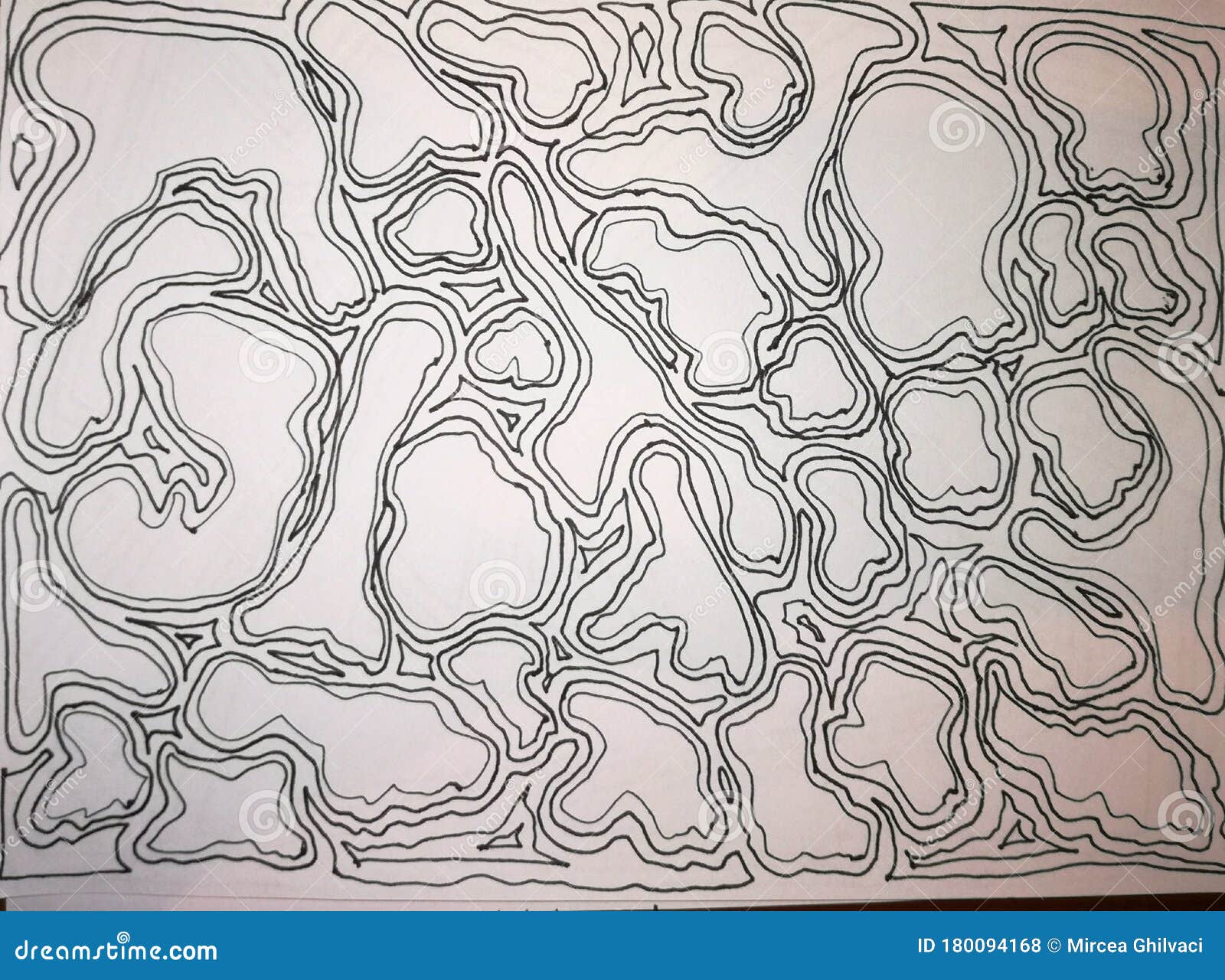 Abstract hand drawing 7 stock photo. Image of branch - 180094168