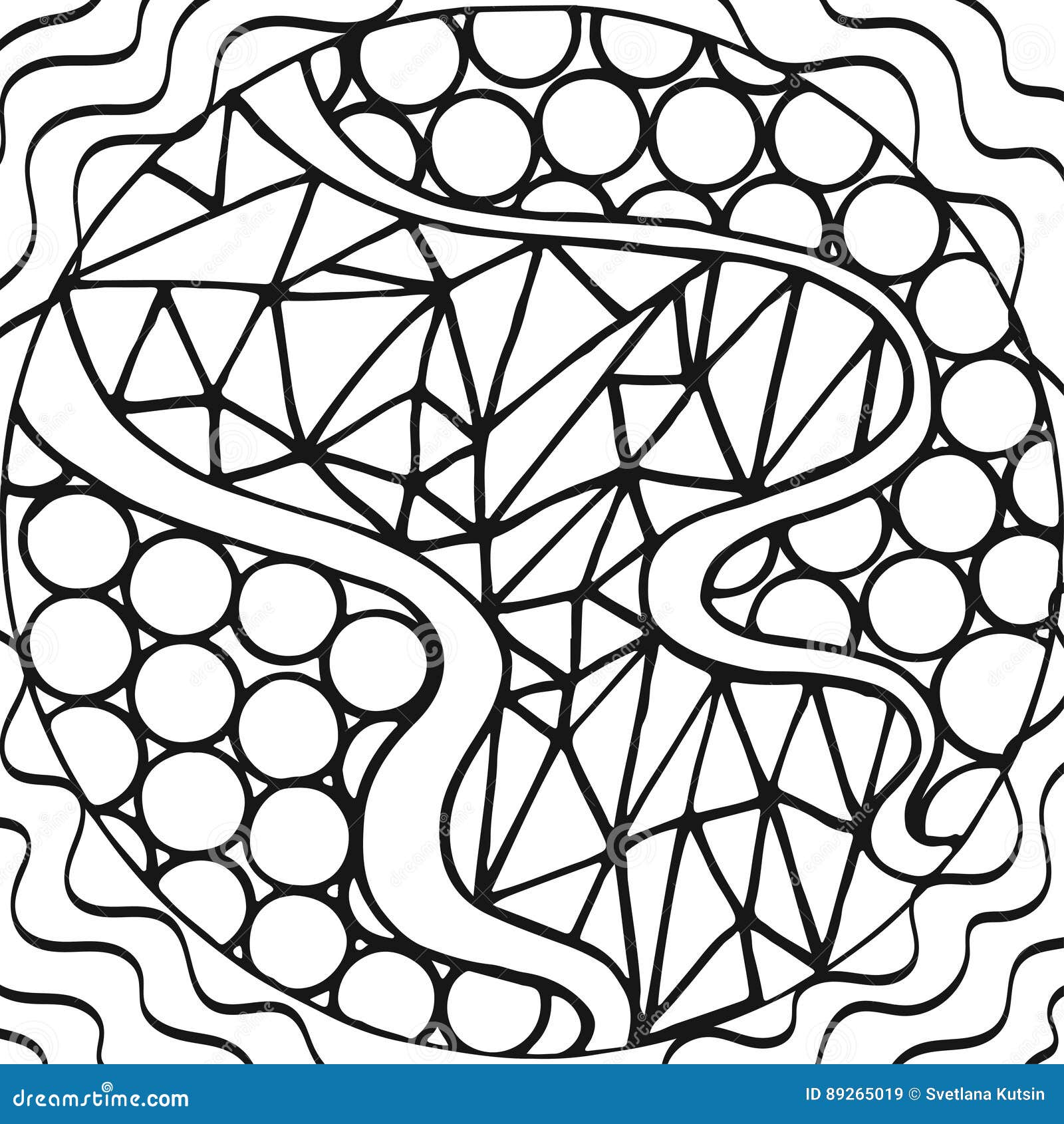 Abstract Hand Drawn Background. Doodle Pattern Stock Illustration ...