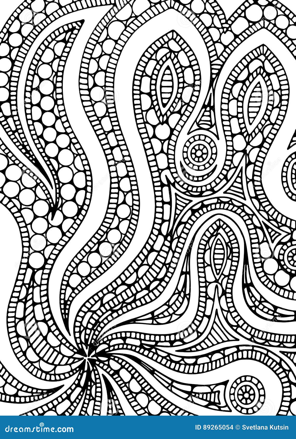 Abstract Hand Drawn Background. Doodle Pattern Stock Illustration ...
