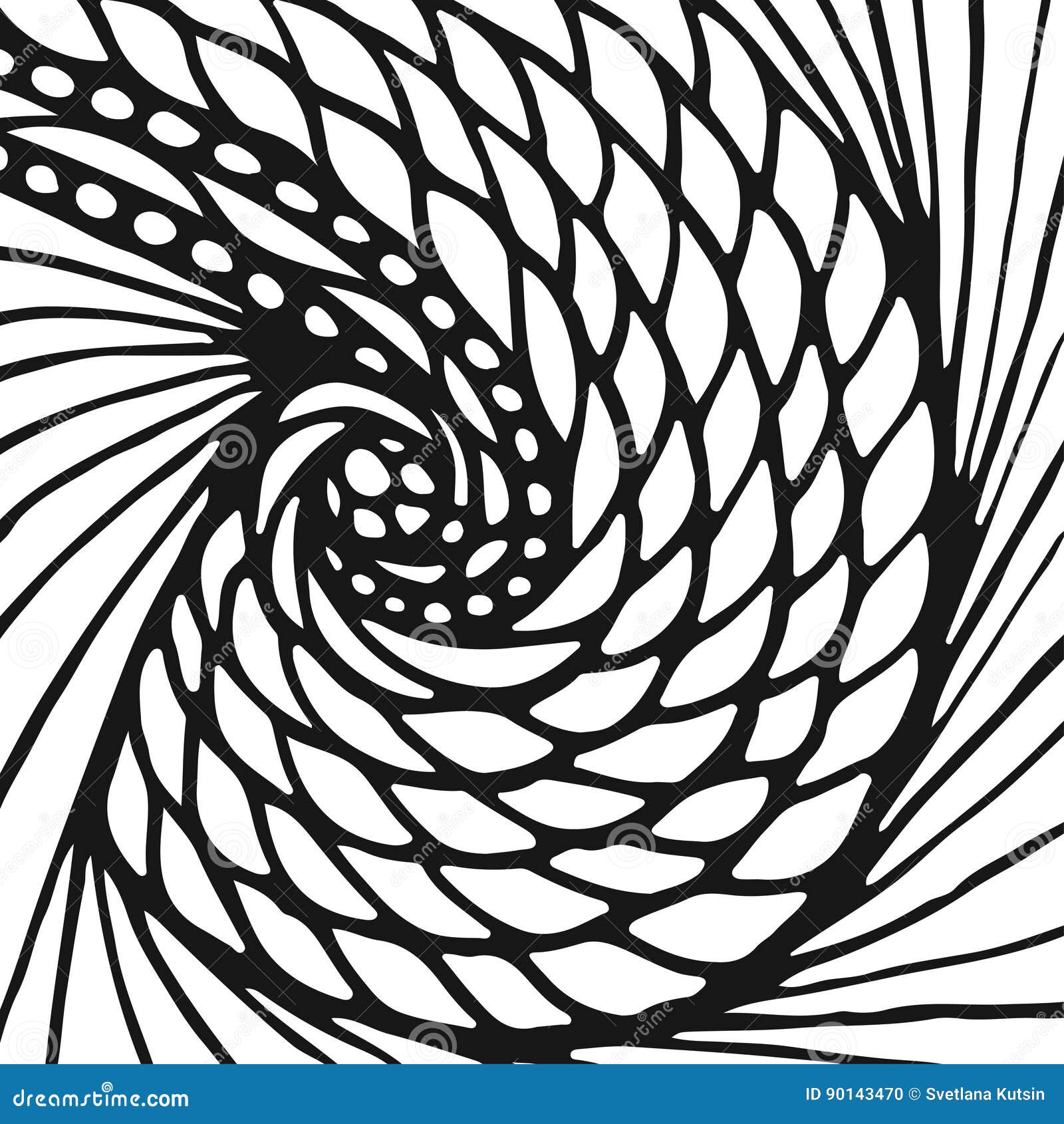 Abstract Hand Drawn Background. Doodle Pattern Stock Illustration ...