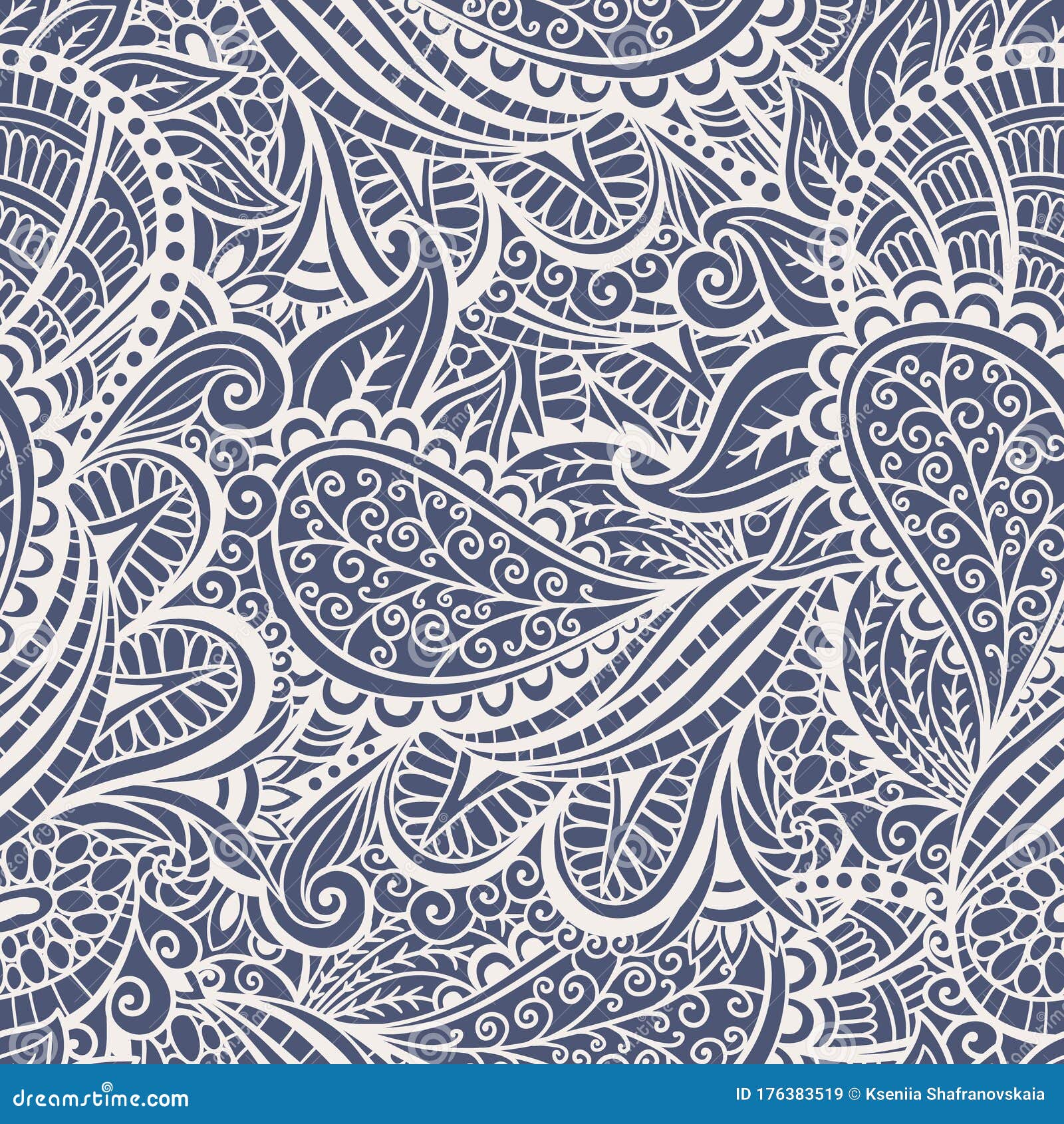Abstract Hand Drawn Decorative Waves Seamless Pattern Stock Vector ... Abstract Hand Drawn Decorative Waves Seamless Pattern Stock Vector ...