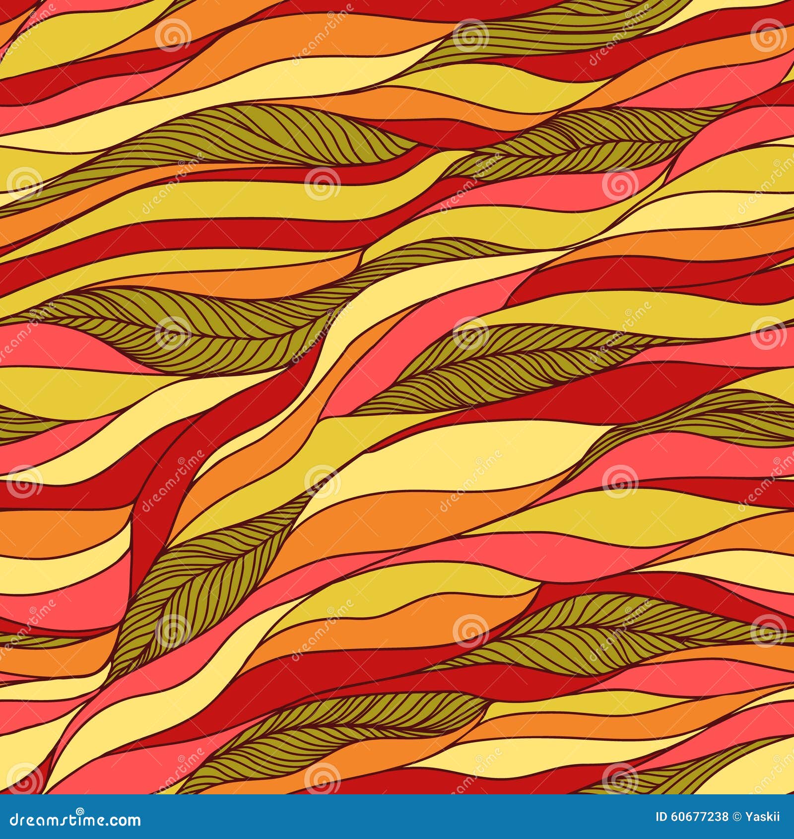 Abstract Hand-drawn Doodles Pattern Stock Vector - Illustration of ...