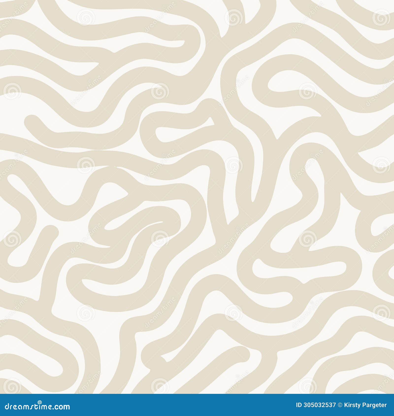 Abstract Hand Drawn Pattern Design in Neutral Colours Stock ...