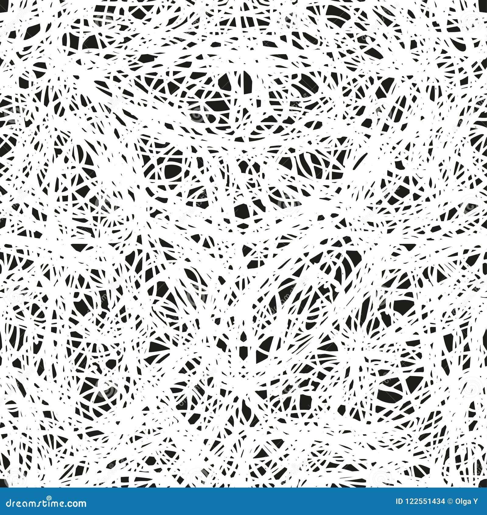 Abstract Hand Drawn Seamless Doodle Pattern Stock Illustration ...