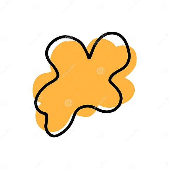 Abstract Hand Drawn Shape. Doodle Form. Vector Illustration. Stock ...