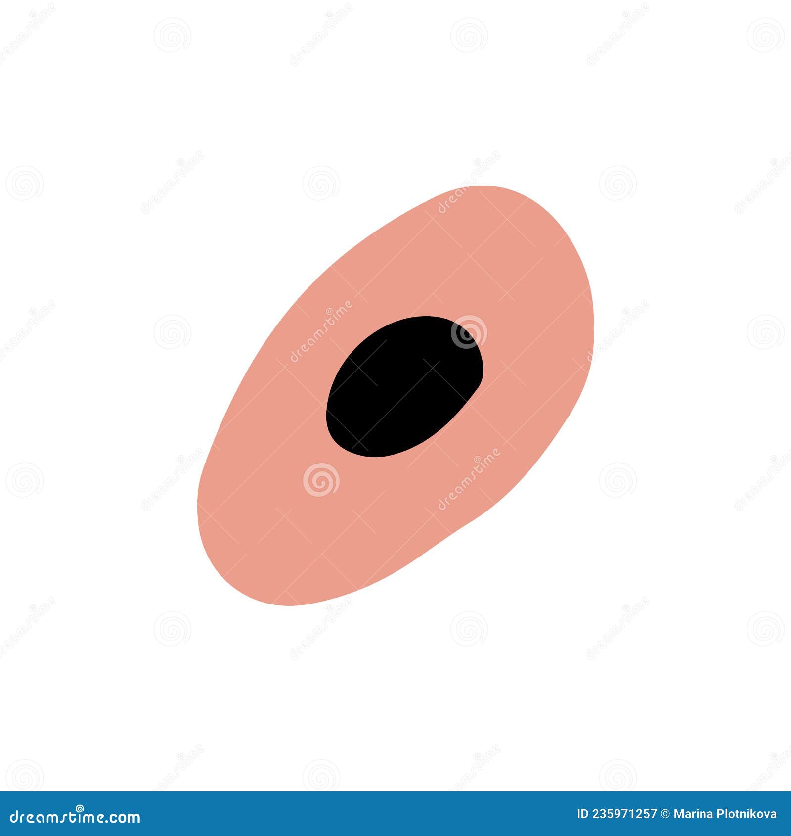 Abstract Hand Drawn Shape. Doodle Form. Vector Illustration. Stock ...