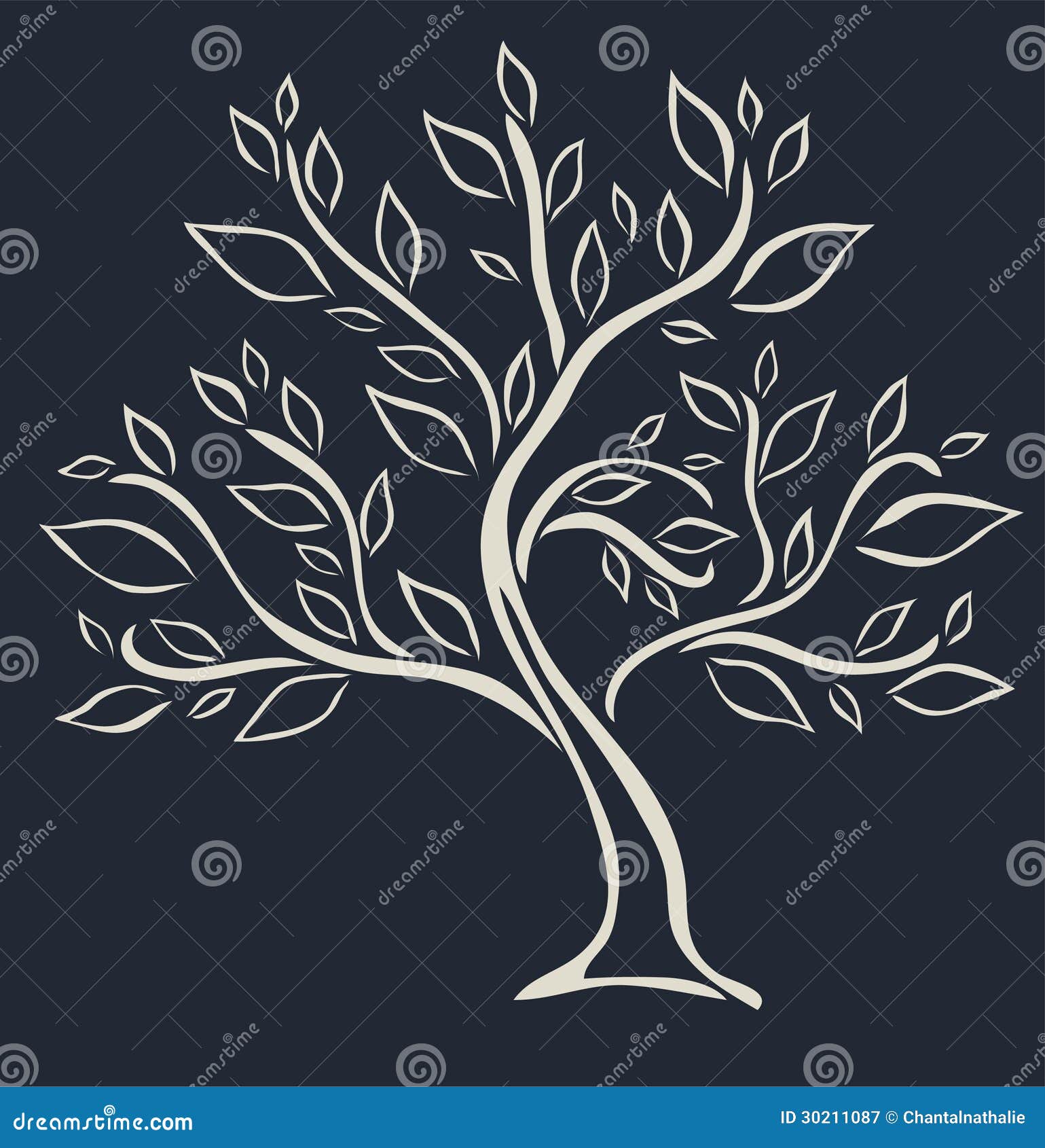 Abstract tree stock vector. Illustration of arbor, wood - 30211087