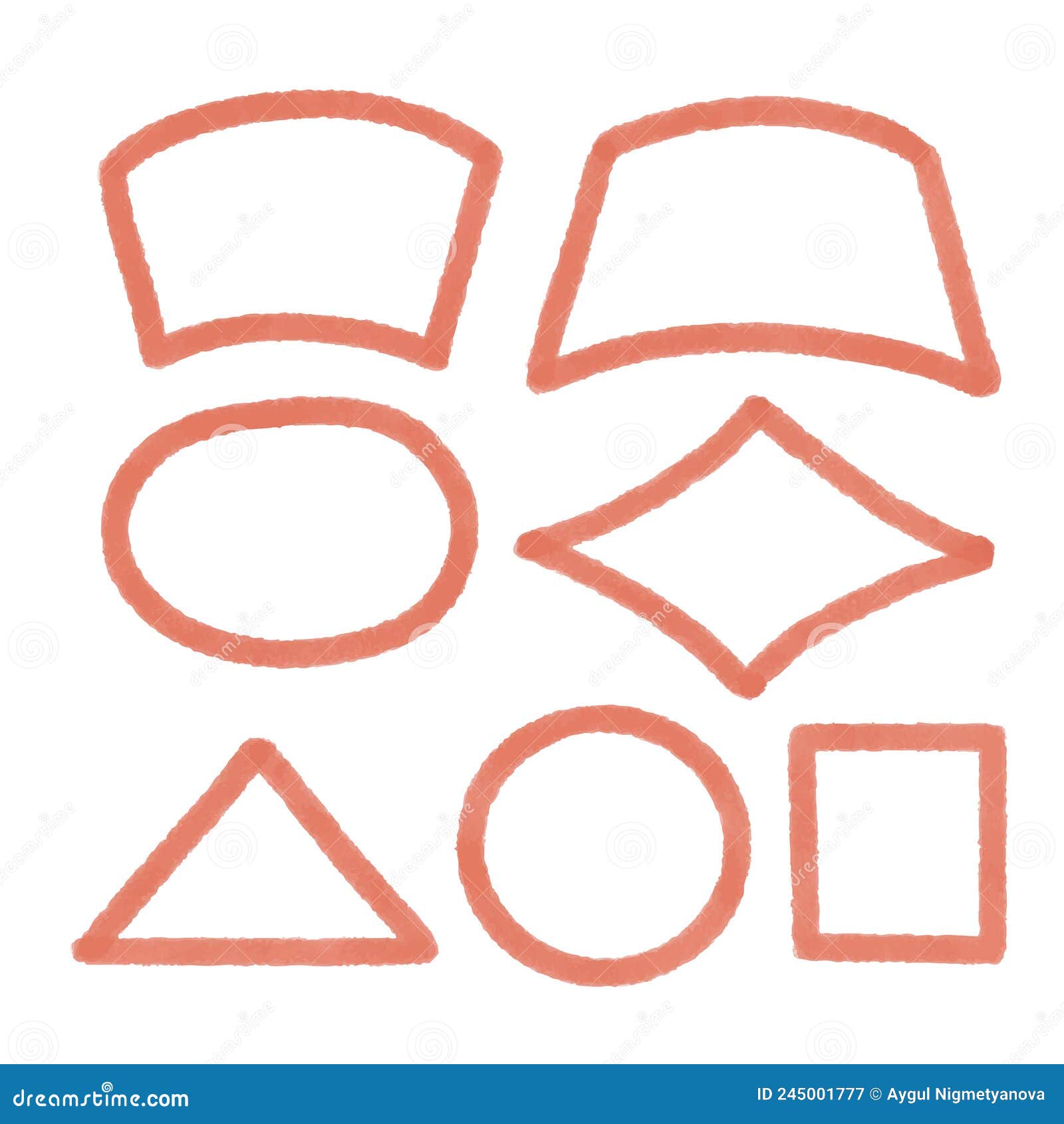 Abstract Hand Drawn Vector Symbols Set. Circles, Triangles Doodles Pack ...