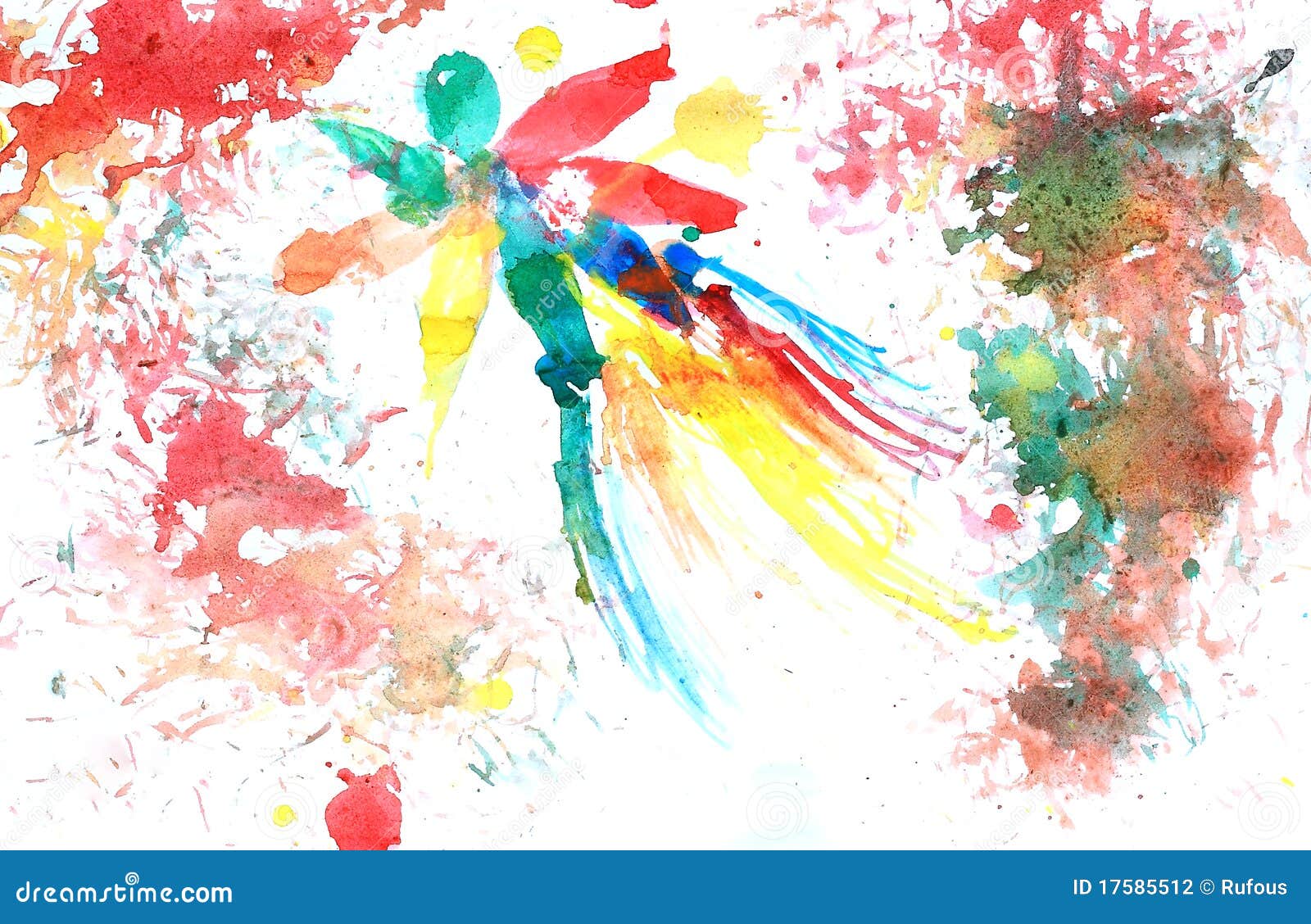 Abstract Hand Drawn Watercolor Background Stock Photo - Image of ...