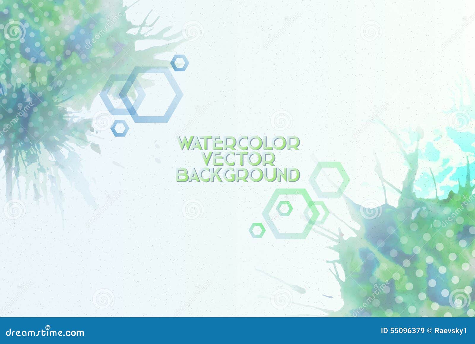 Abstract Hand Drawn Watercolor Background with Stock Vector ...