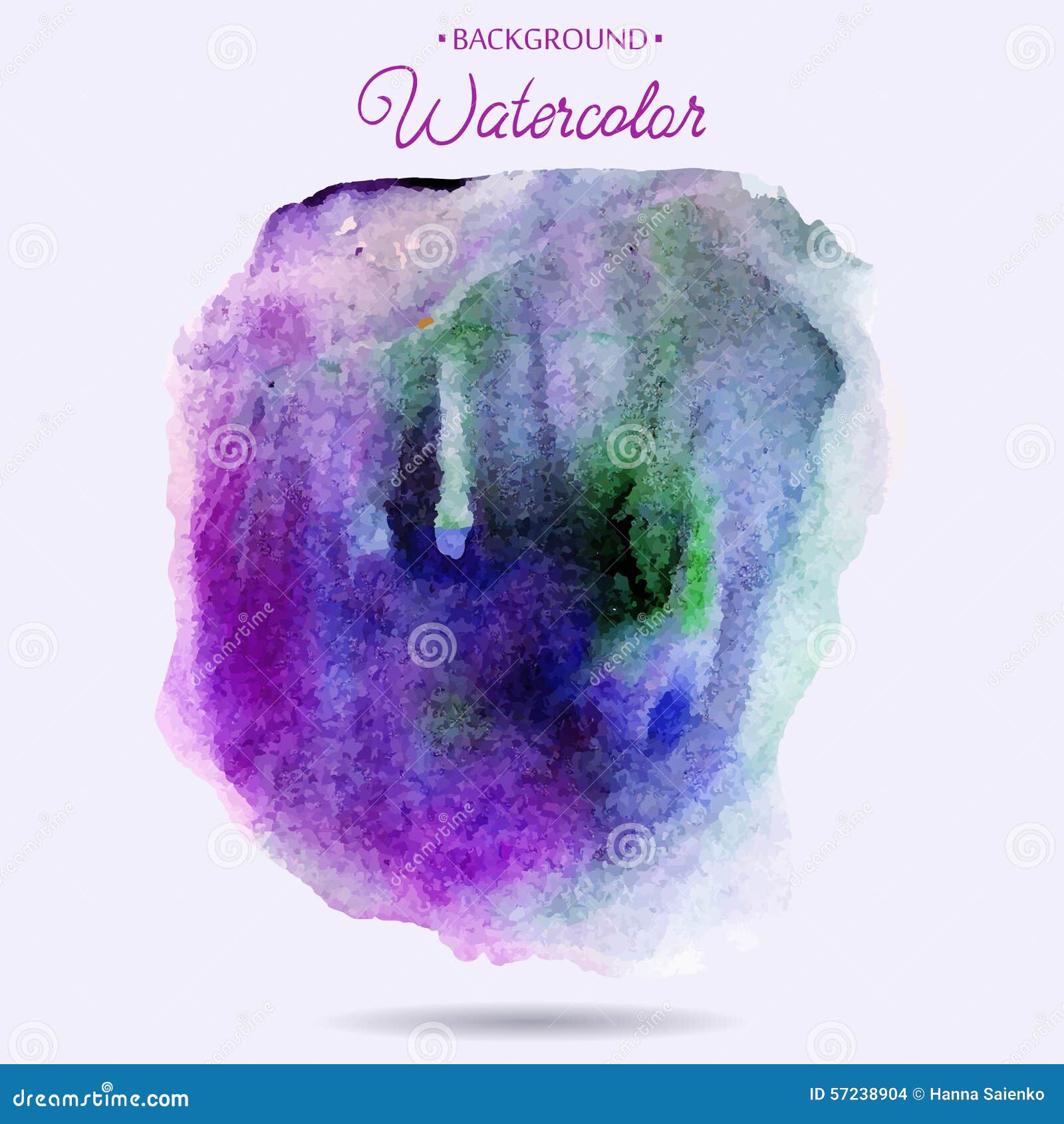 Abstract Hand Drawn Watercolor Background. Stock Illustration ...