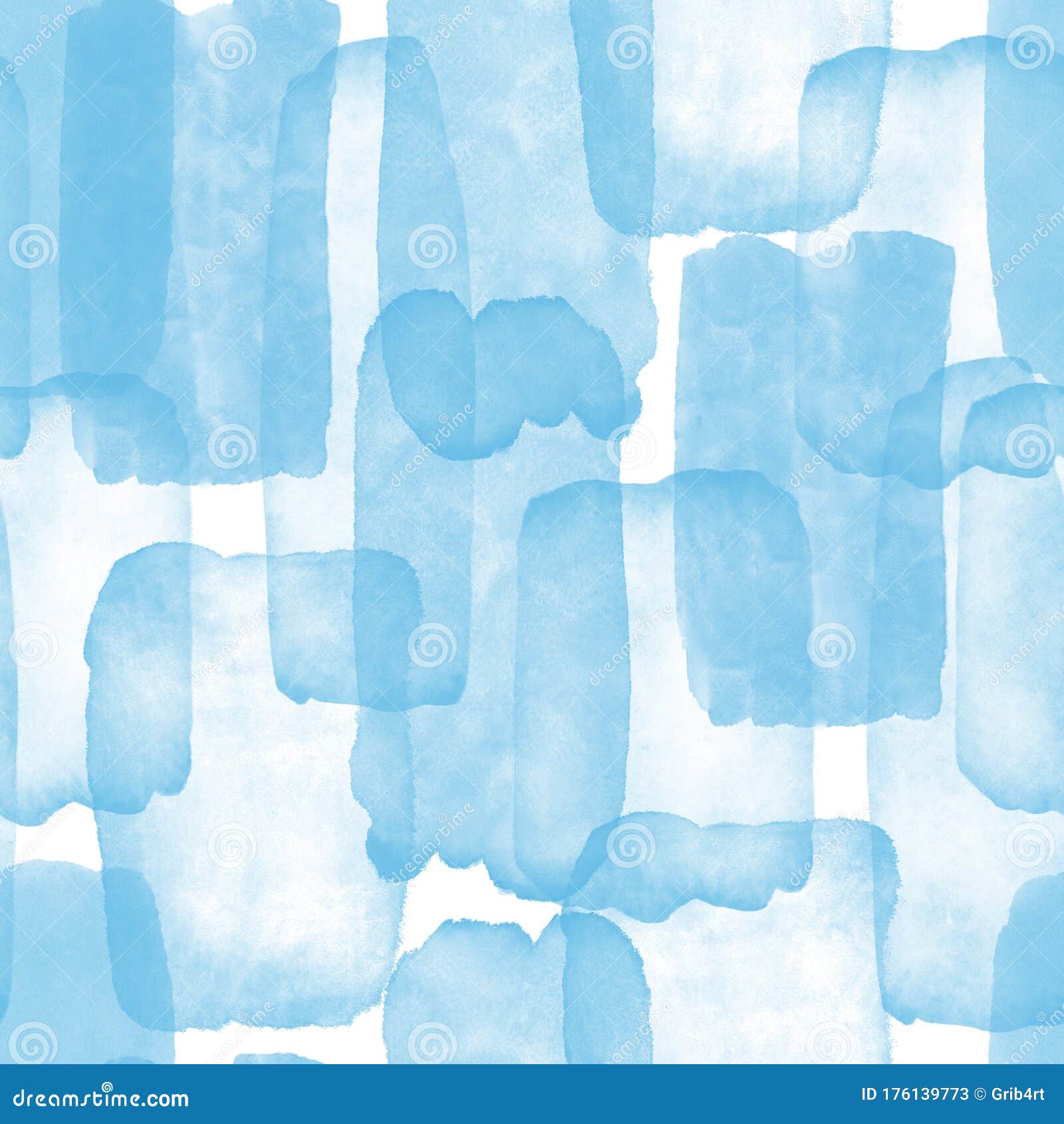 Abstract Hand Drawn Watercolor Seamless Pattern Stock Image - Image of ...