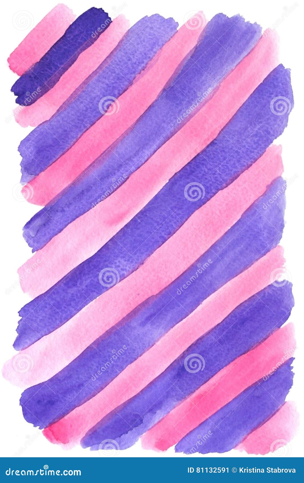 Abstract Hand-drawn Watercolor Strips Stock Illustration - Illustration ...