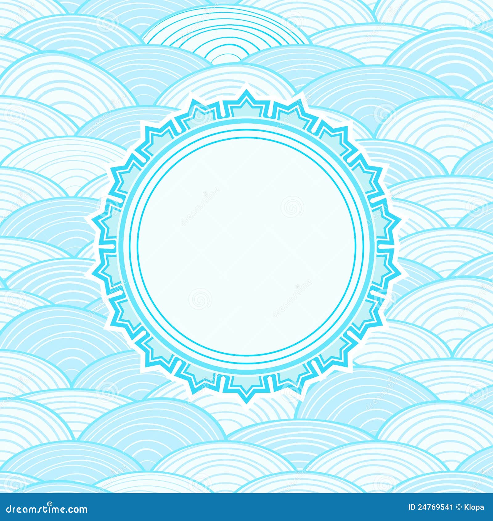 Abstract Hand-drawn Waves Background Stock Vector - Illustration of ...