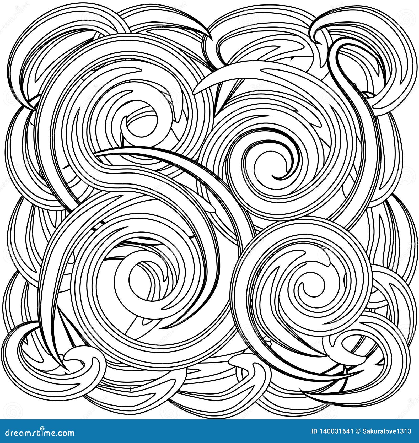 Abstract Hand Drawn Zentangle Style. Doodle Art Decorative Border Stock ...