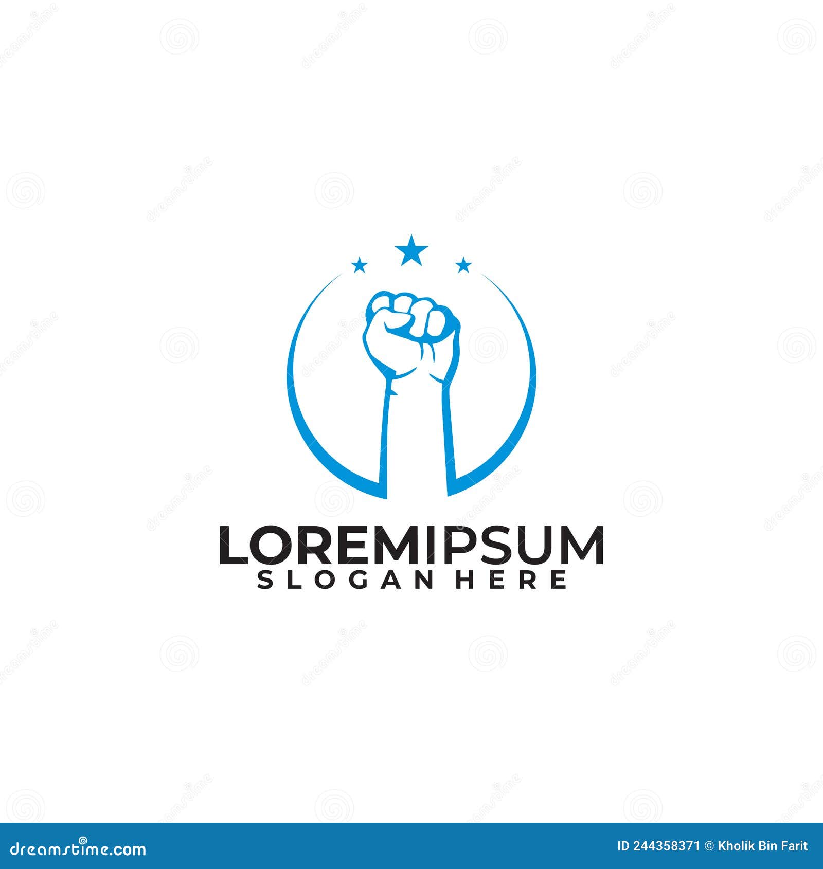 Abstract Hand Logo Vector Design Isolated Stock Vector - Illustration ...