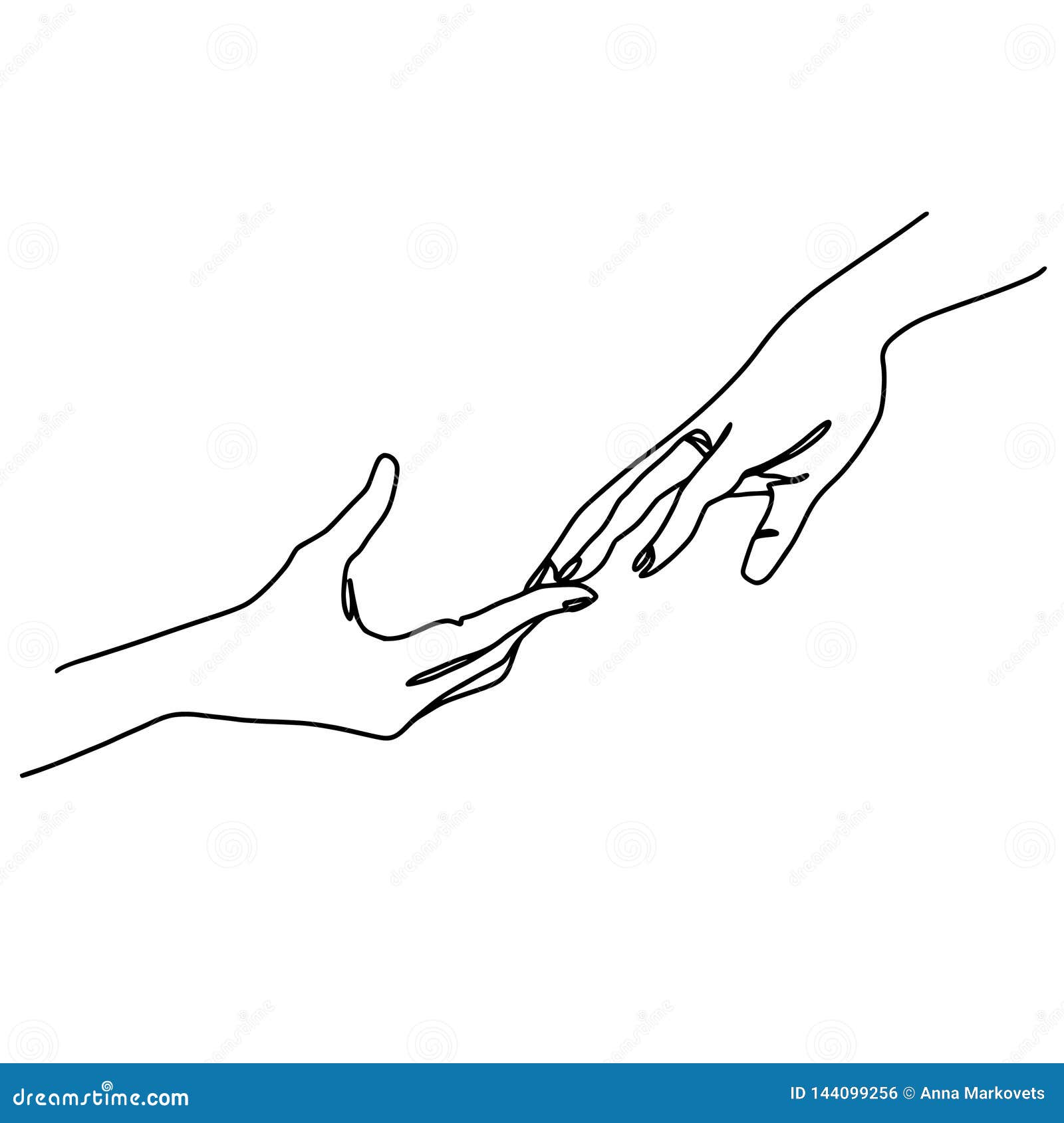 Abstract Hand One Line Drawing. Continuous Line Hand Isolated on White ... Abstract Hand One Line Drawing. Continuous Line Hand Isolated on White ...