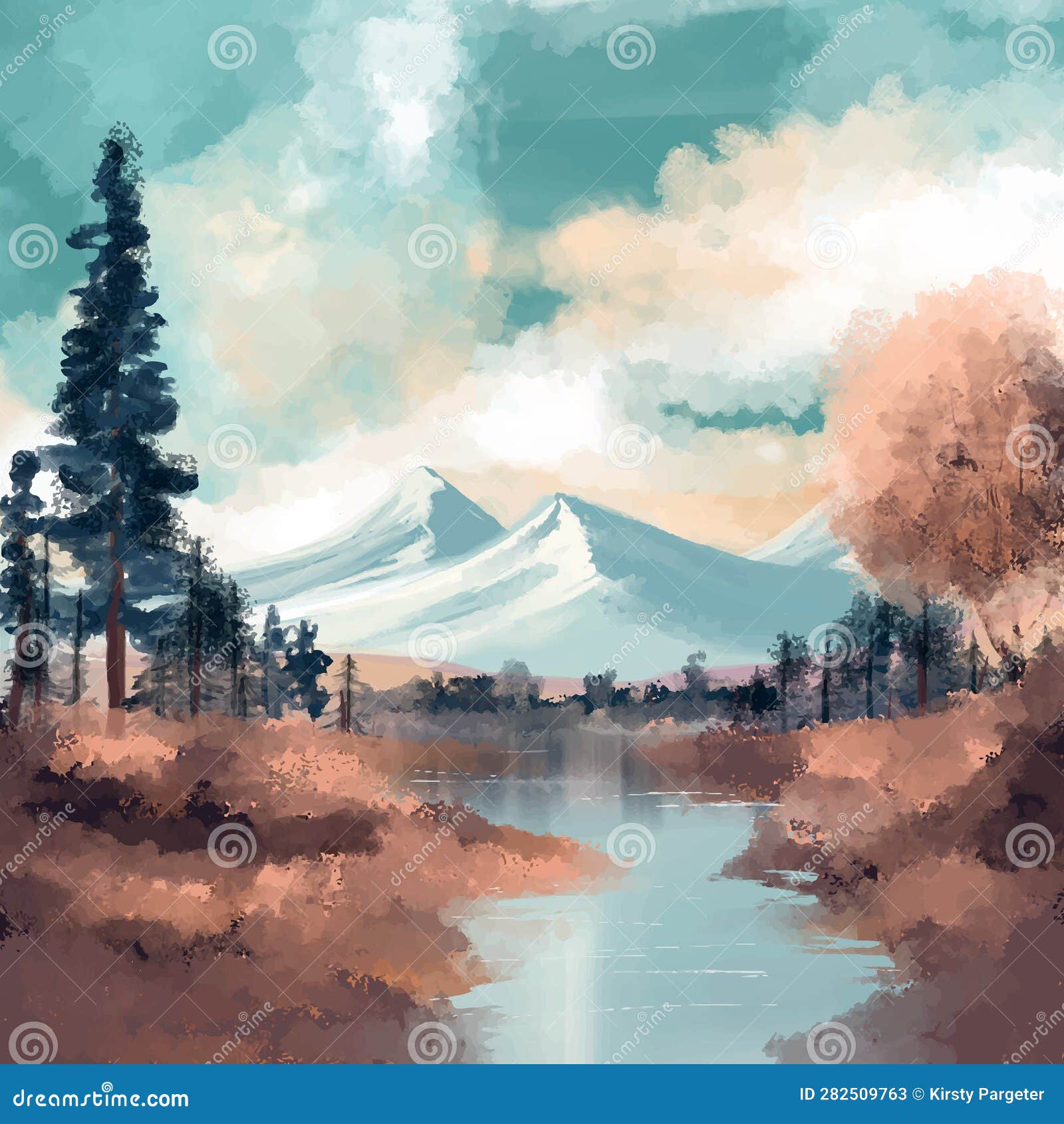 Impressionist Style Scary Tyrannosaurus Rex Portrait Painting Cartoon ...