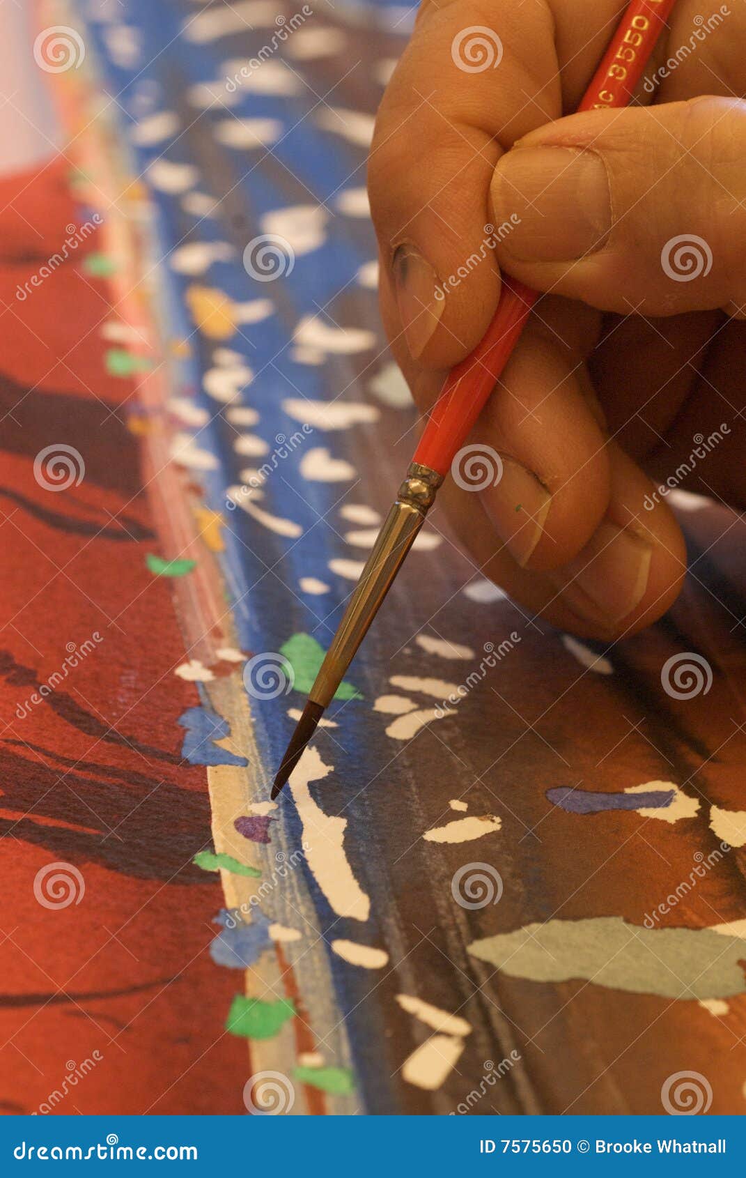 Abstract of hand painting stock photo. Image of paper - 7575650