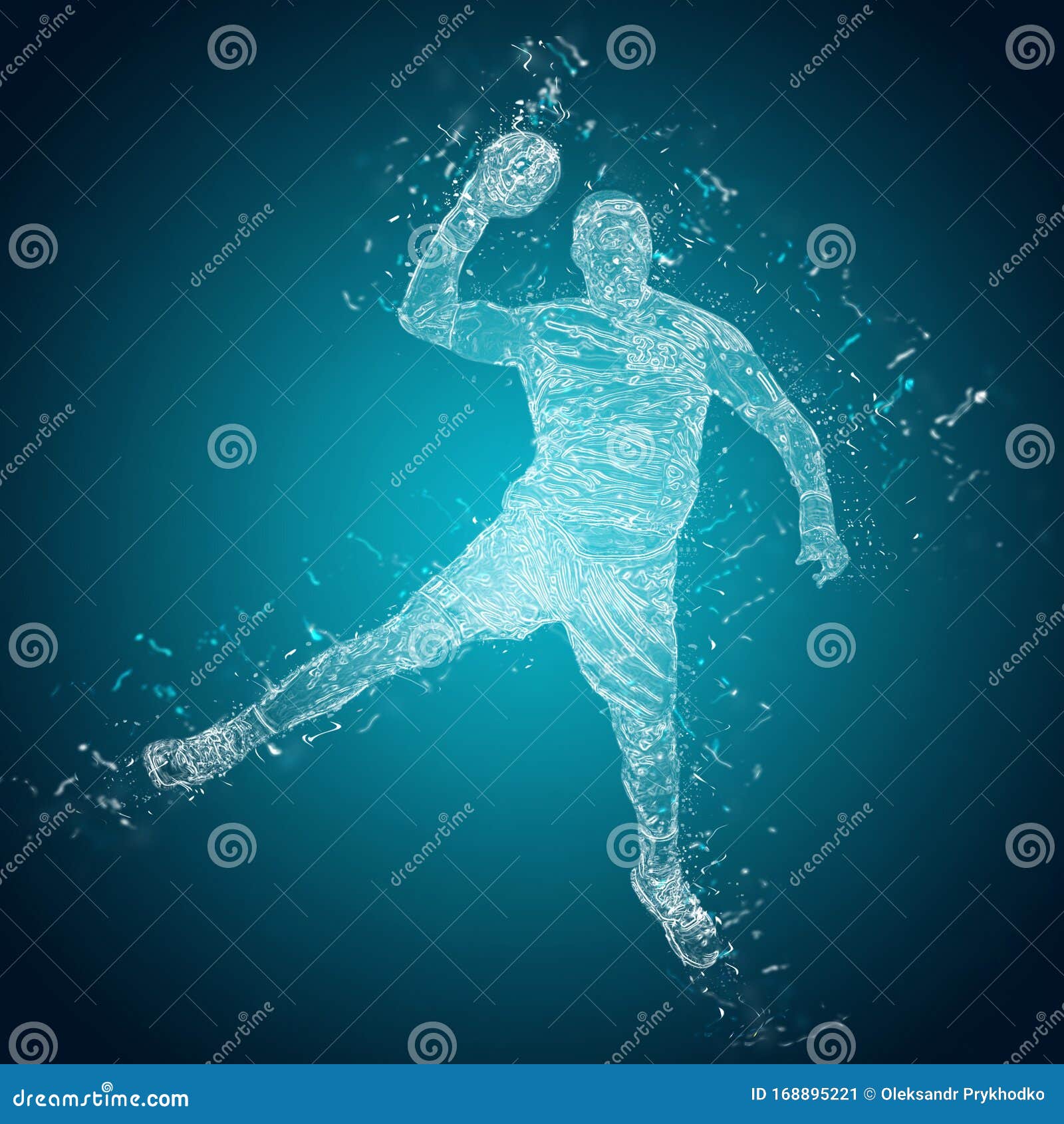 Abstract Handball Logo Team Silhouette Of Player Handballs Vector Sign ...